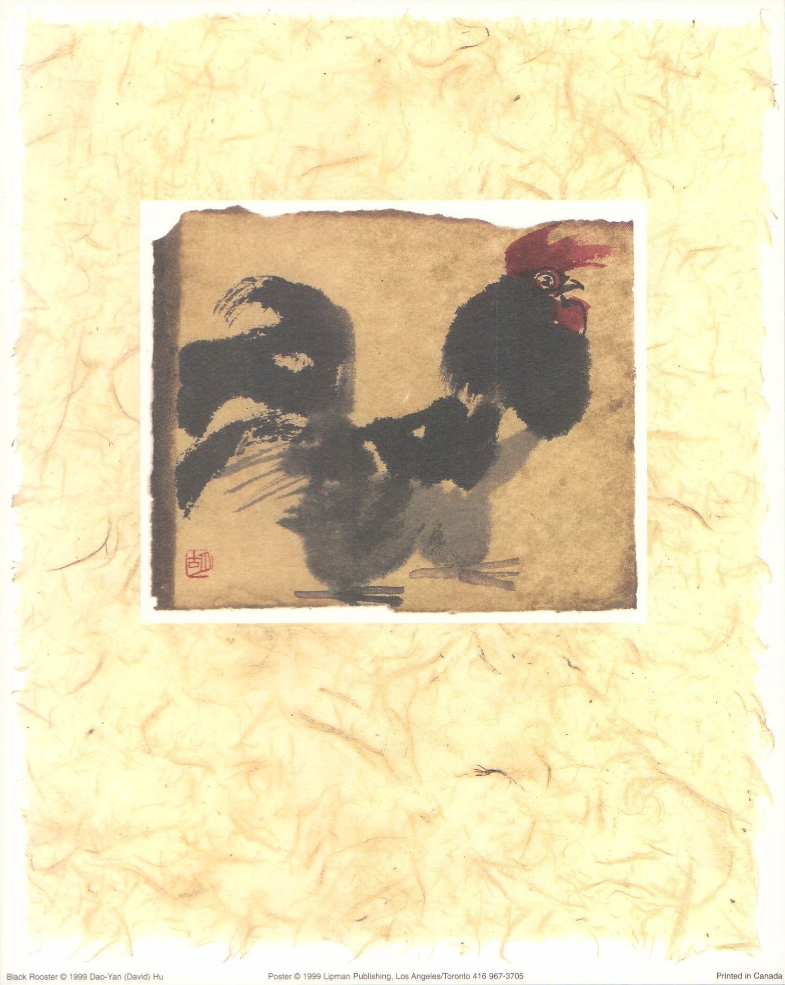 Black Rooster, 1999 by David Hu - 8 X 10 Inches (Art Print) – Artistica ...