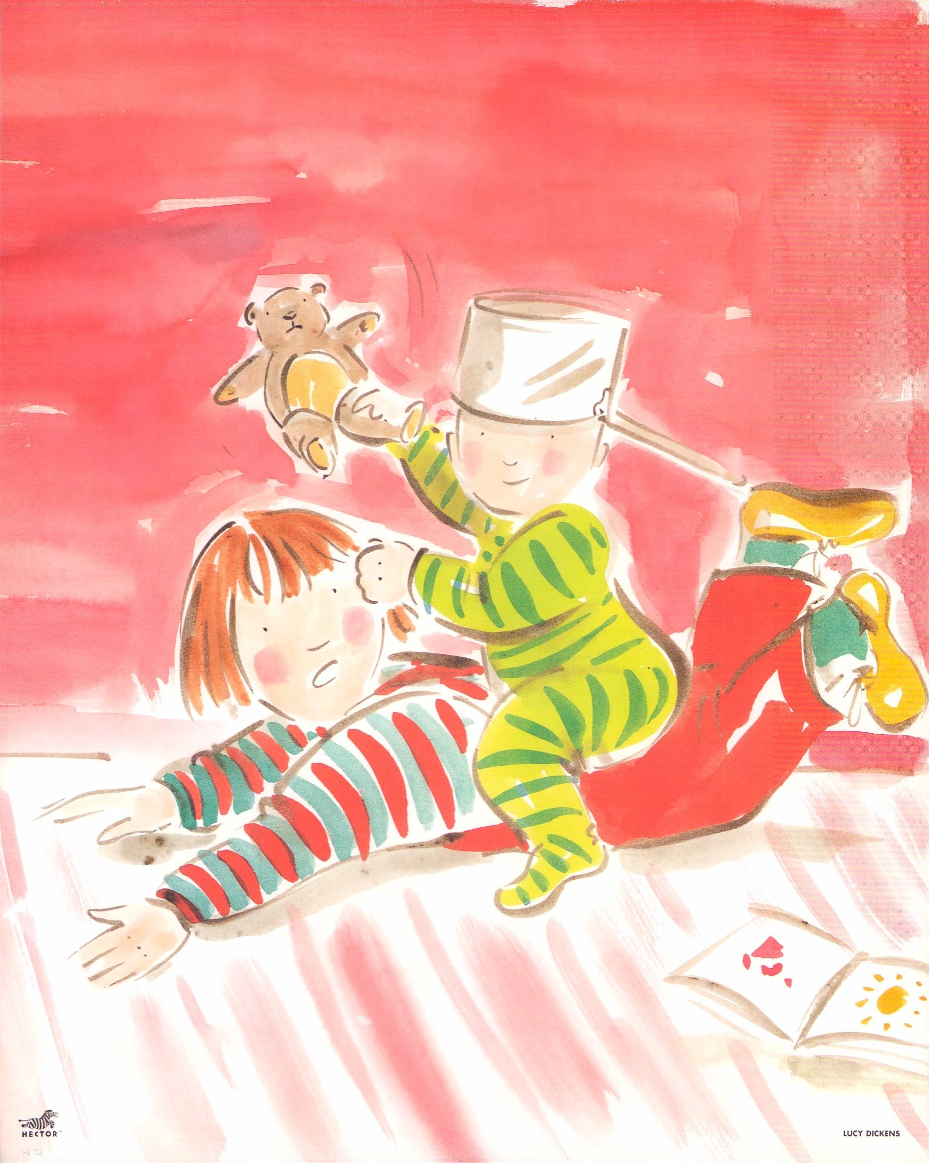 Playtime, 1991 by Lucy Dickens - 10 X 12 Inches (Art Print) – Artistica Fine Art