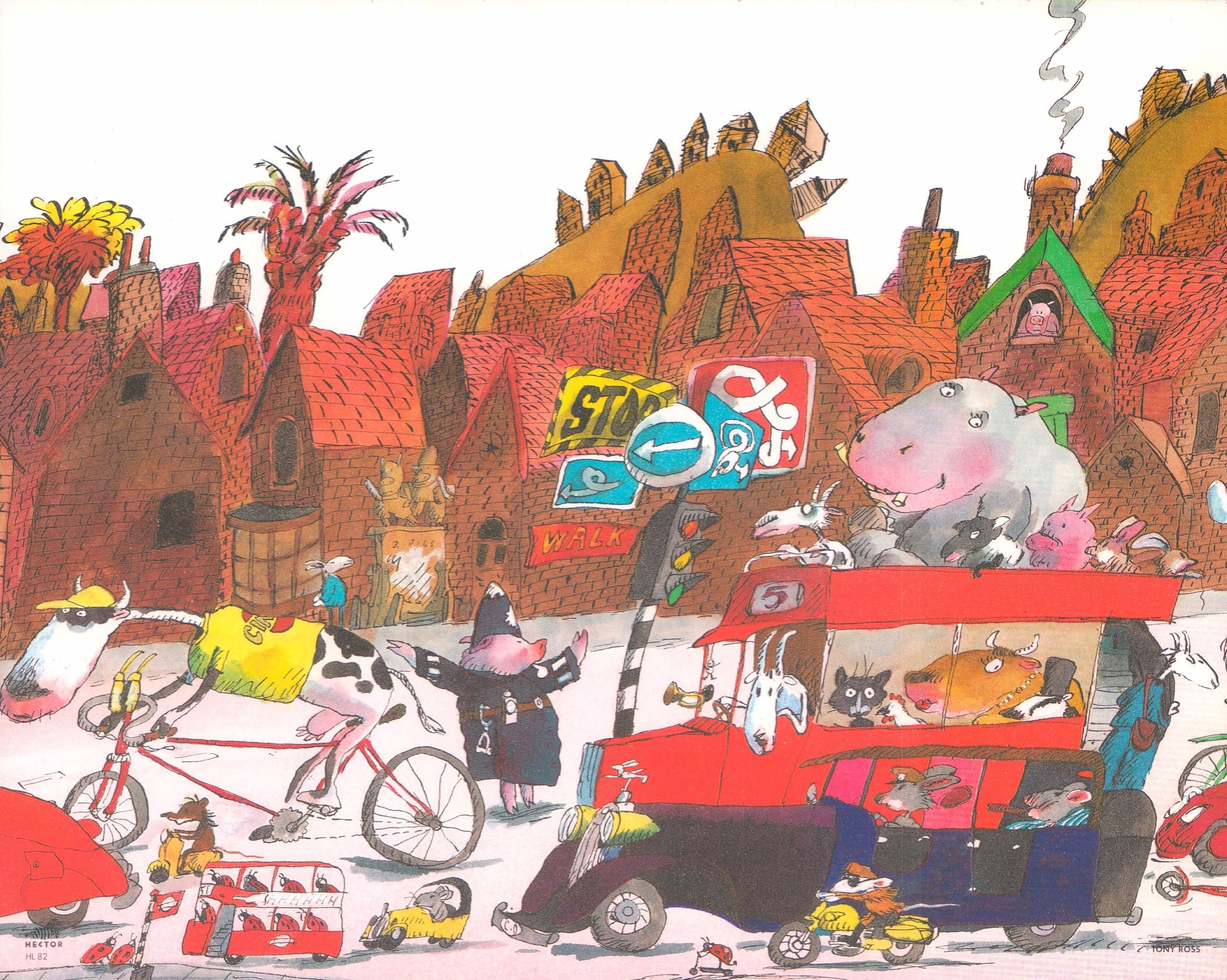 Rush Hour, 1983 by Tony Ross - 10 X 12 Inches (Art Print) – Artistica ...