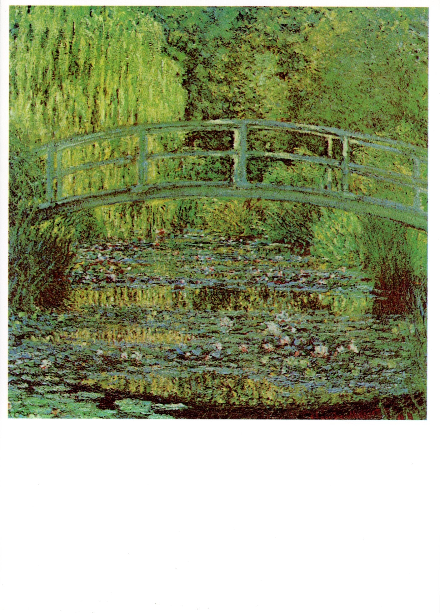 Water Lilies, Green Harmony, 1899 by Claude Monet - 5 X 7" (Note Card) – Artistica Fine Art