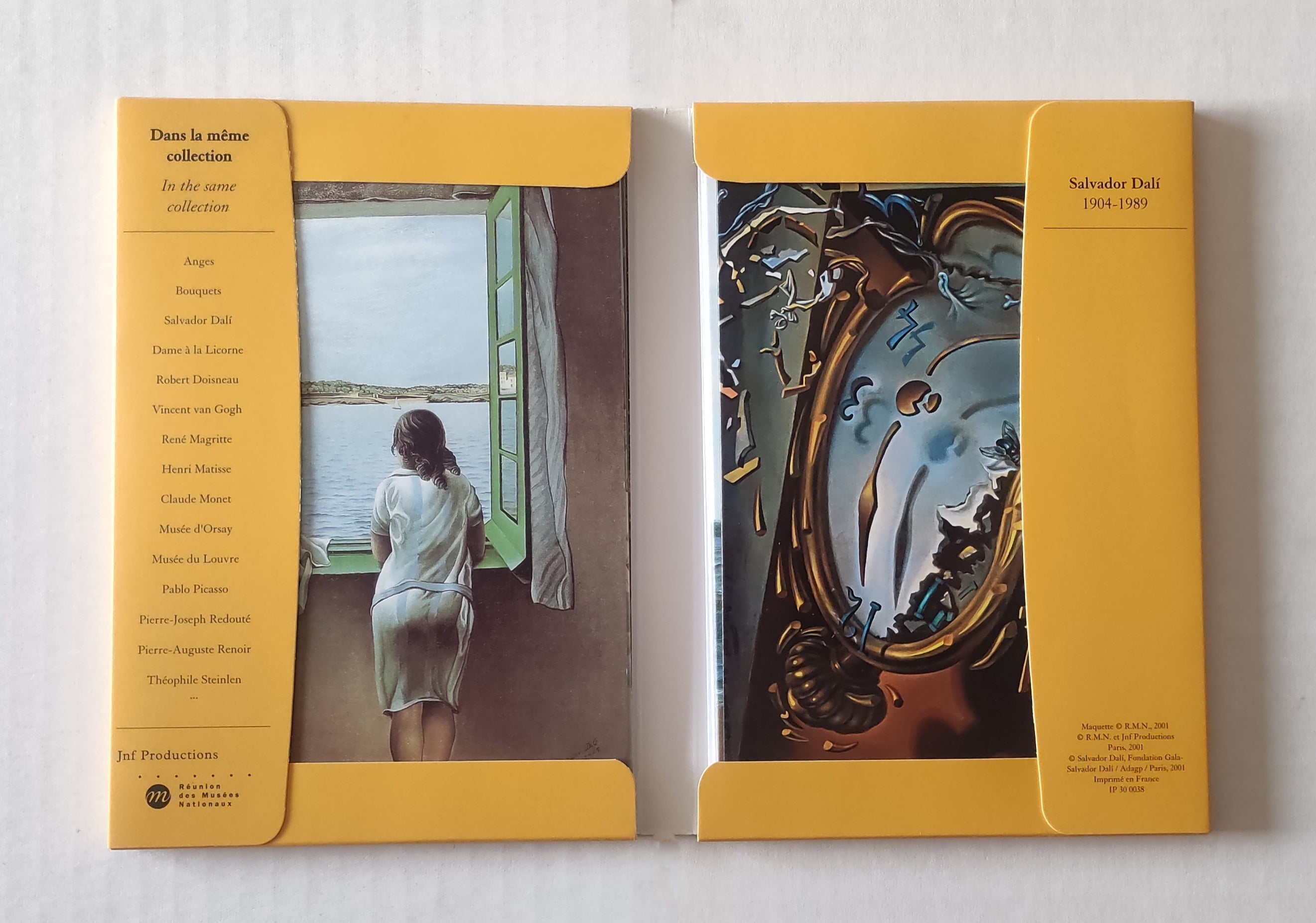 Ensemble de 10 cartes de notes avec enveloppes de Salvador Dali - 5 X ...