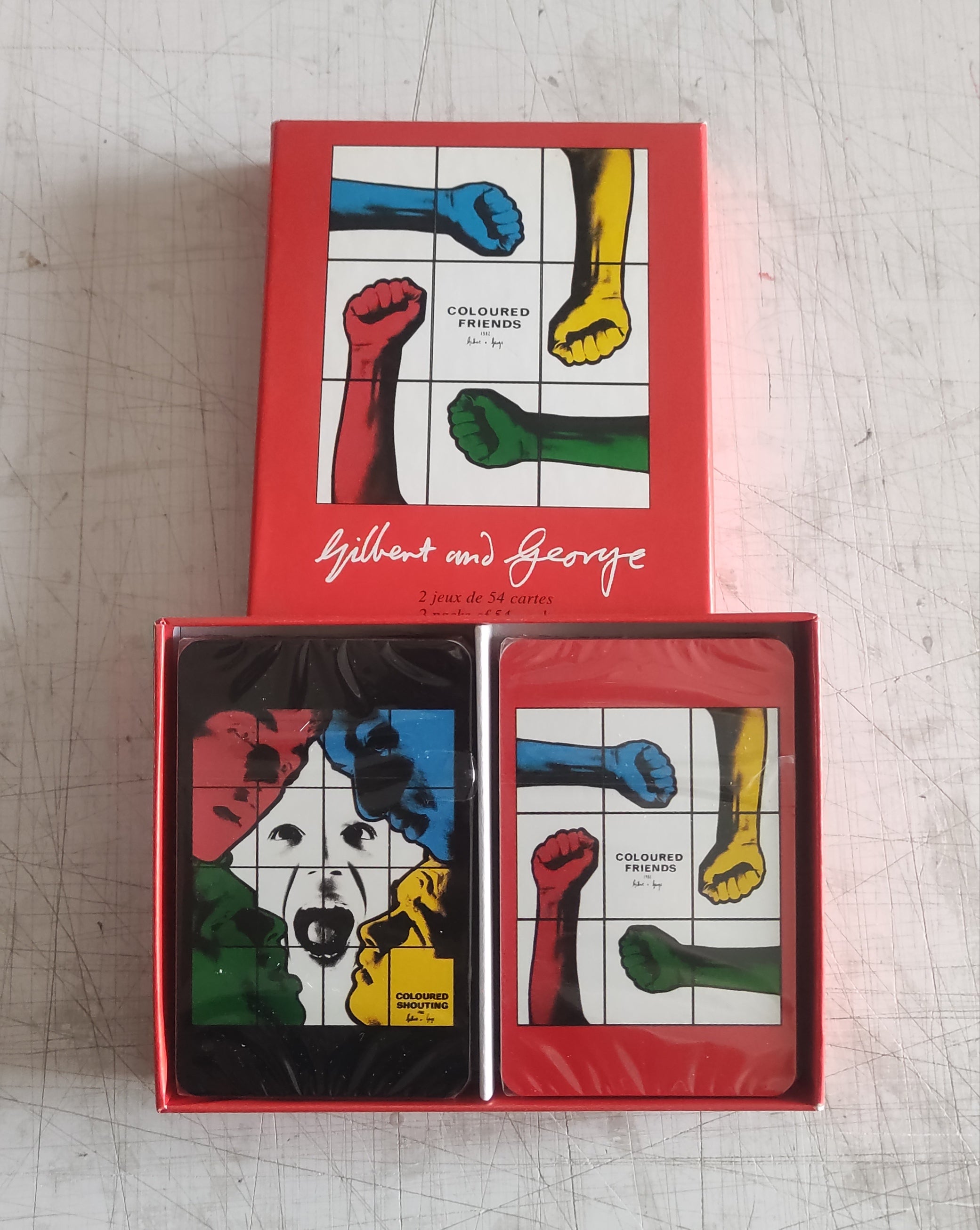 Coloured Friends by Gilbert and George - 2 packs of 54 cards ...