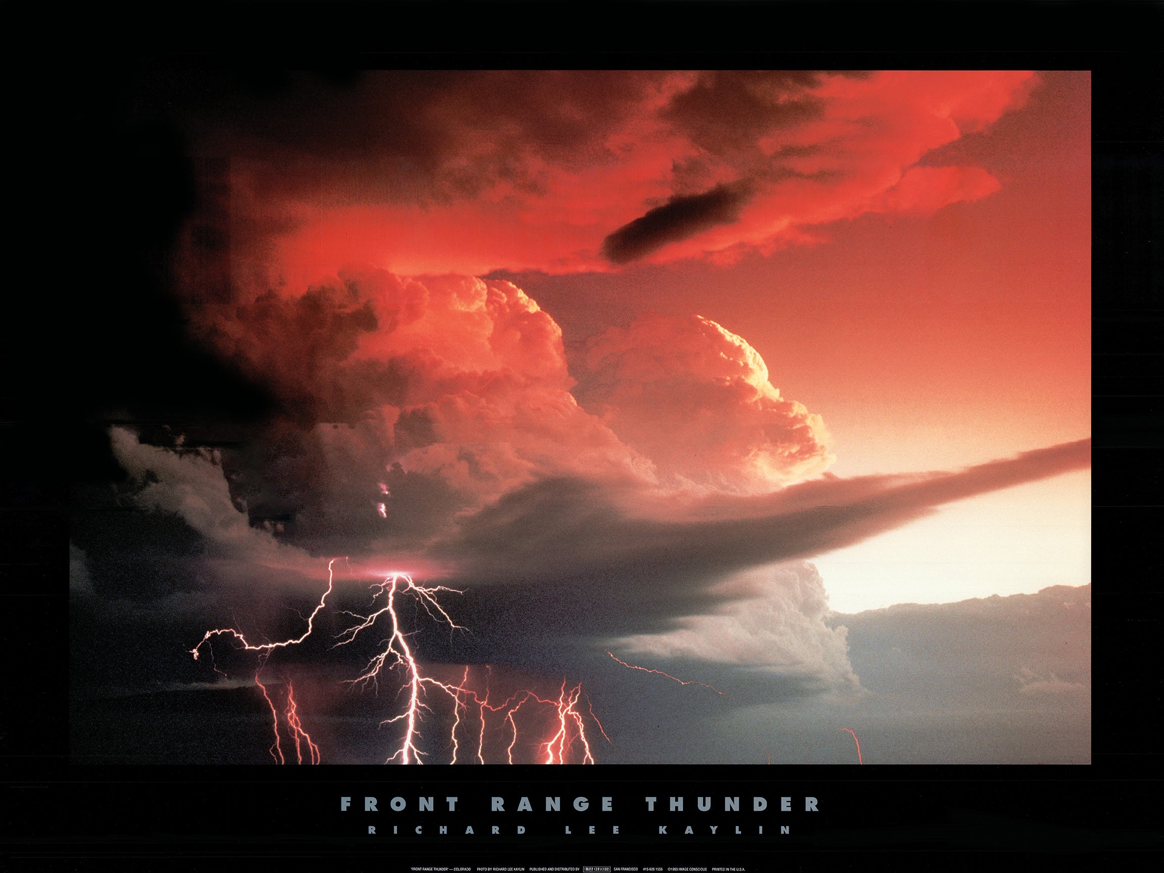Front Range Thunder, Colorado by Richard Lee Kaylin-24X32" (Art Print ...