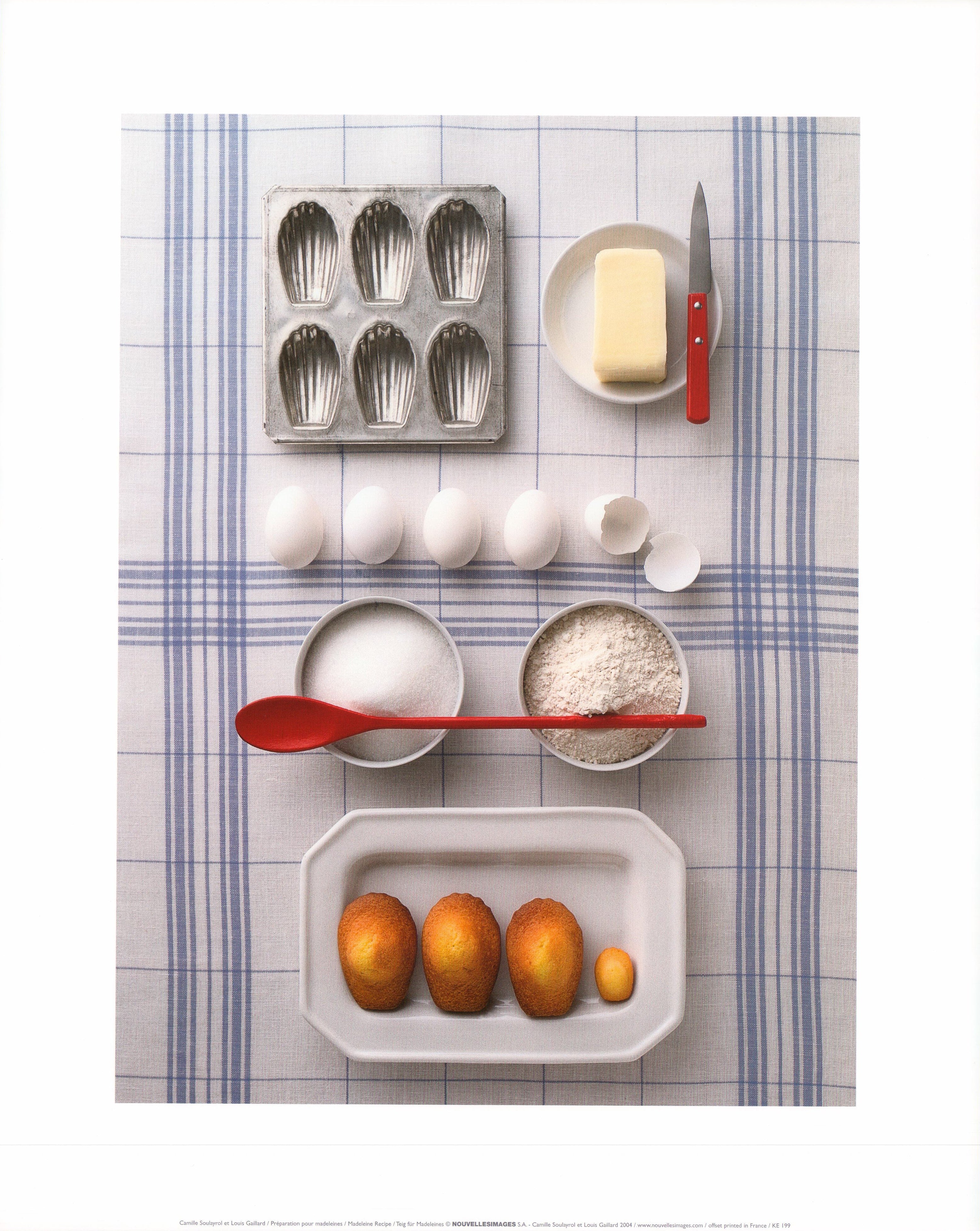 Madeleine Recipe by Camille Soulayrol and Louis Gaillard - 16 X 20 Inc ...