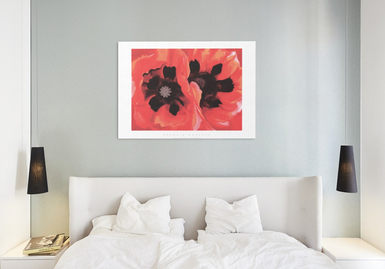 Oriental Poppies, 1928 by Georgia O'Keeffe - 28X40 Inches (Silkscreen ...