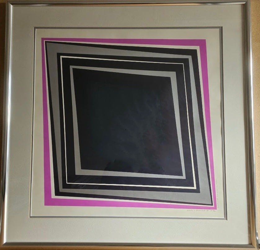 Pointe a Diamant VI by Richard Lacroix - 33 X 33 Inches (Metal Frame E ...