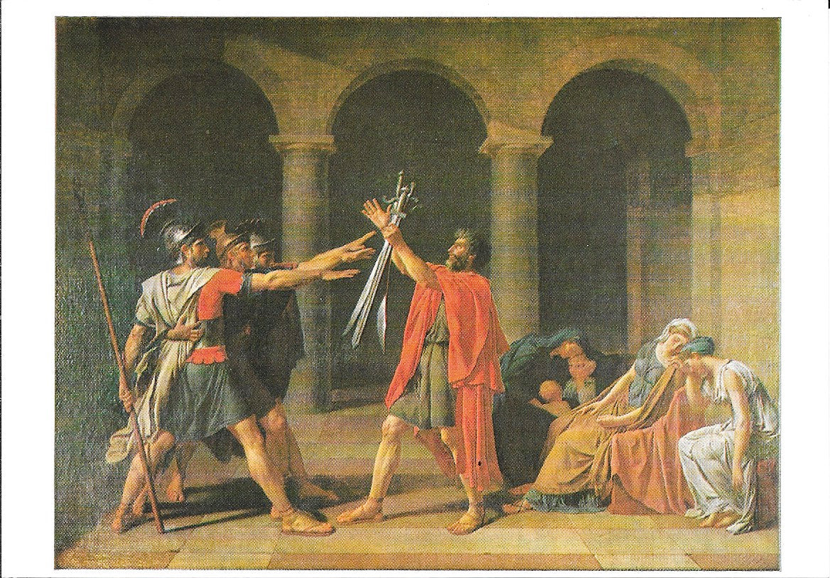 Le serment des Horaces by Jacques Louis David - 4 X 6 Inches (10 Postc ...