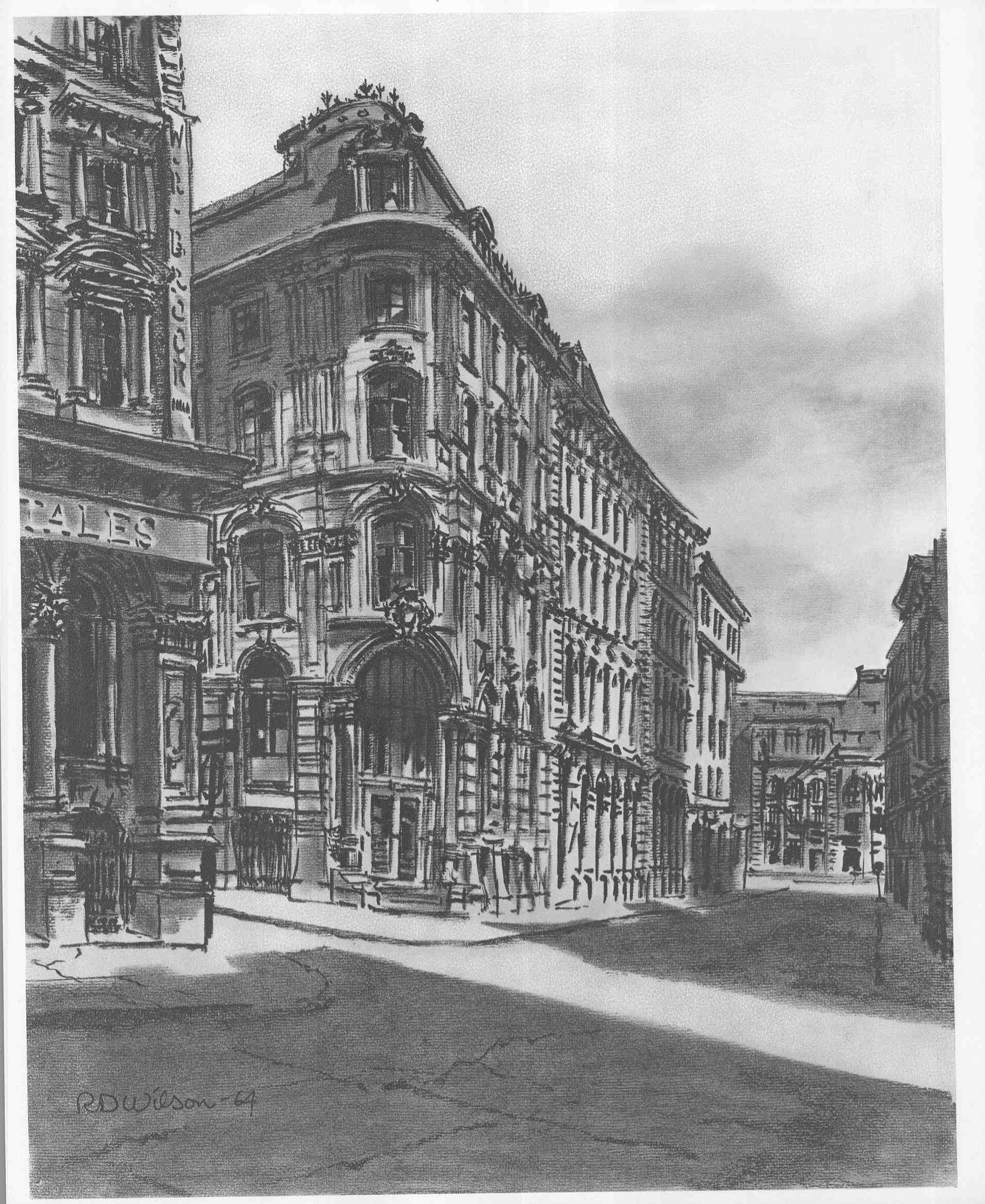 LIVING PAST OF MONTREAL Canadian History Art Drawings by R. D. Wilson ...