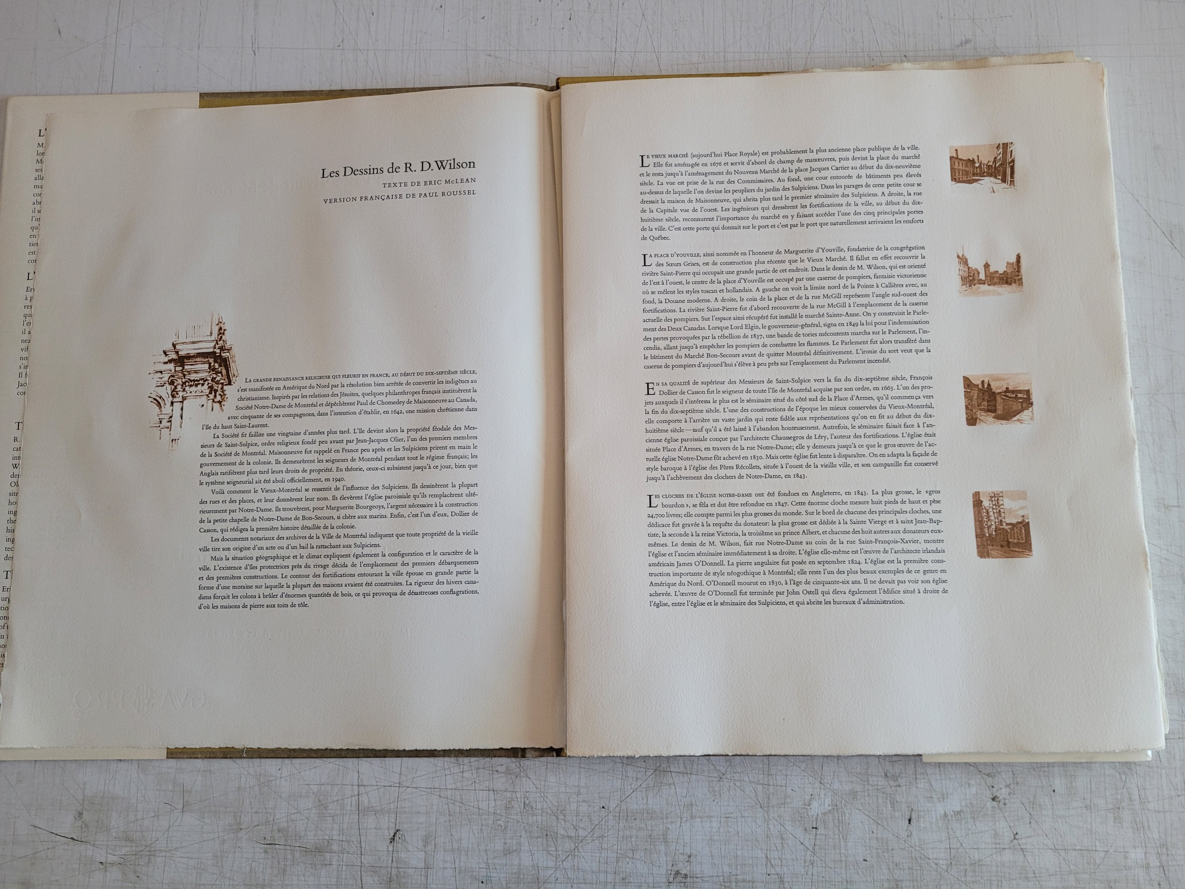 LIVING PAST OF MONTREAL Canadian History Art Drawings by R. D. Wilson ...
