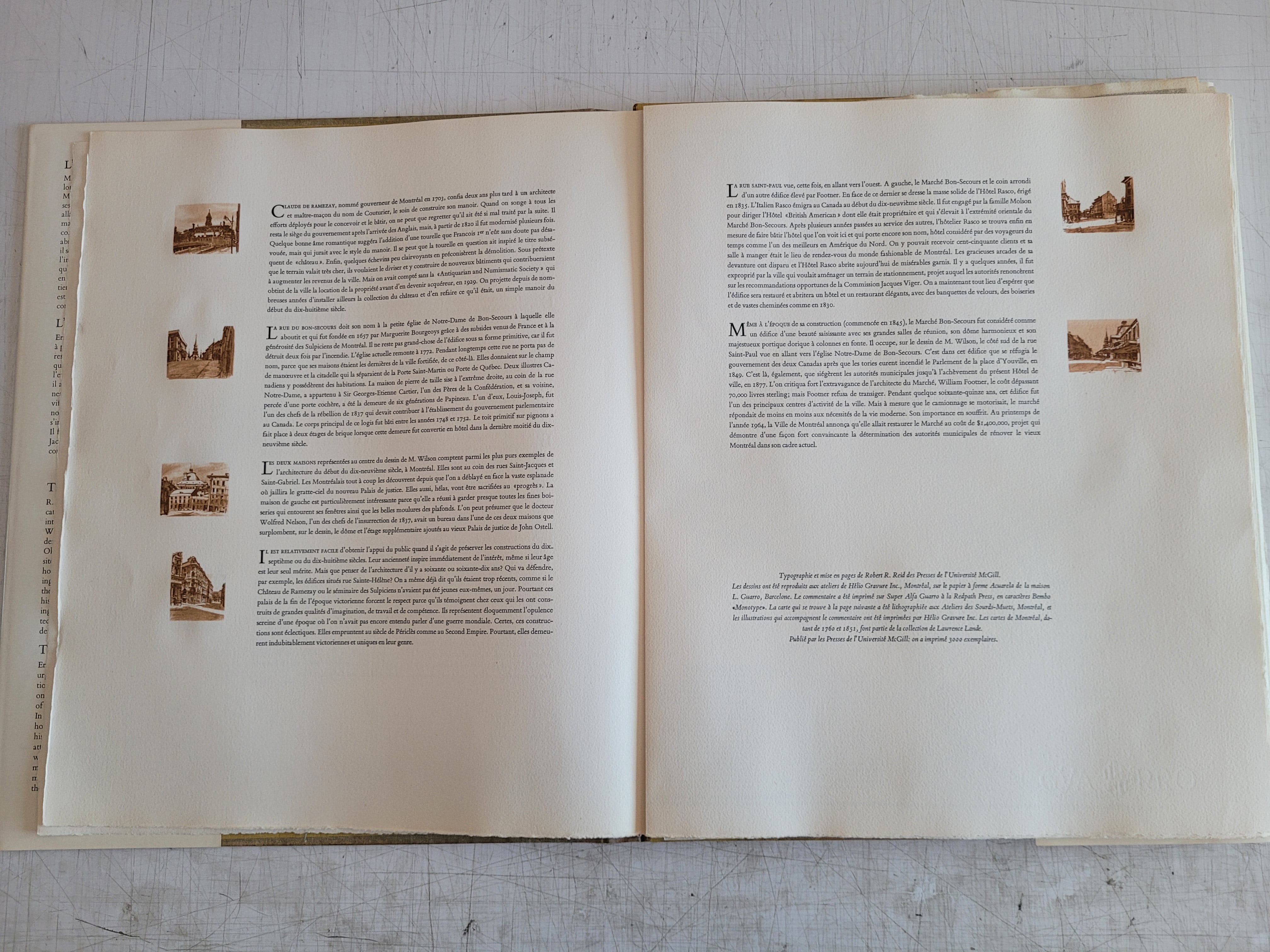 LIVING PAST OF MONTREAL Canadian History Art Drawings by R. D. Wilson ...