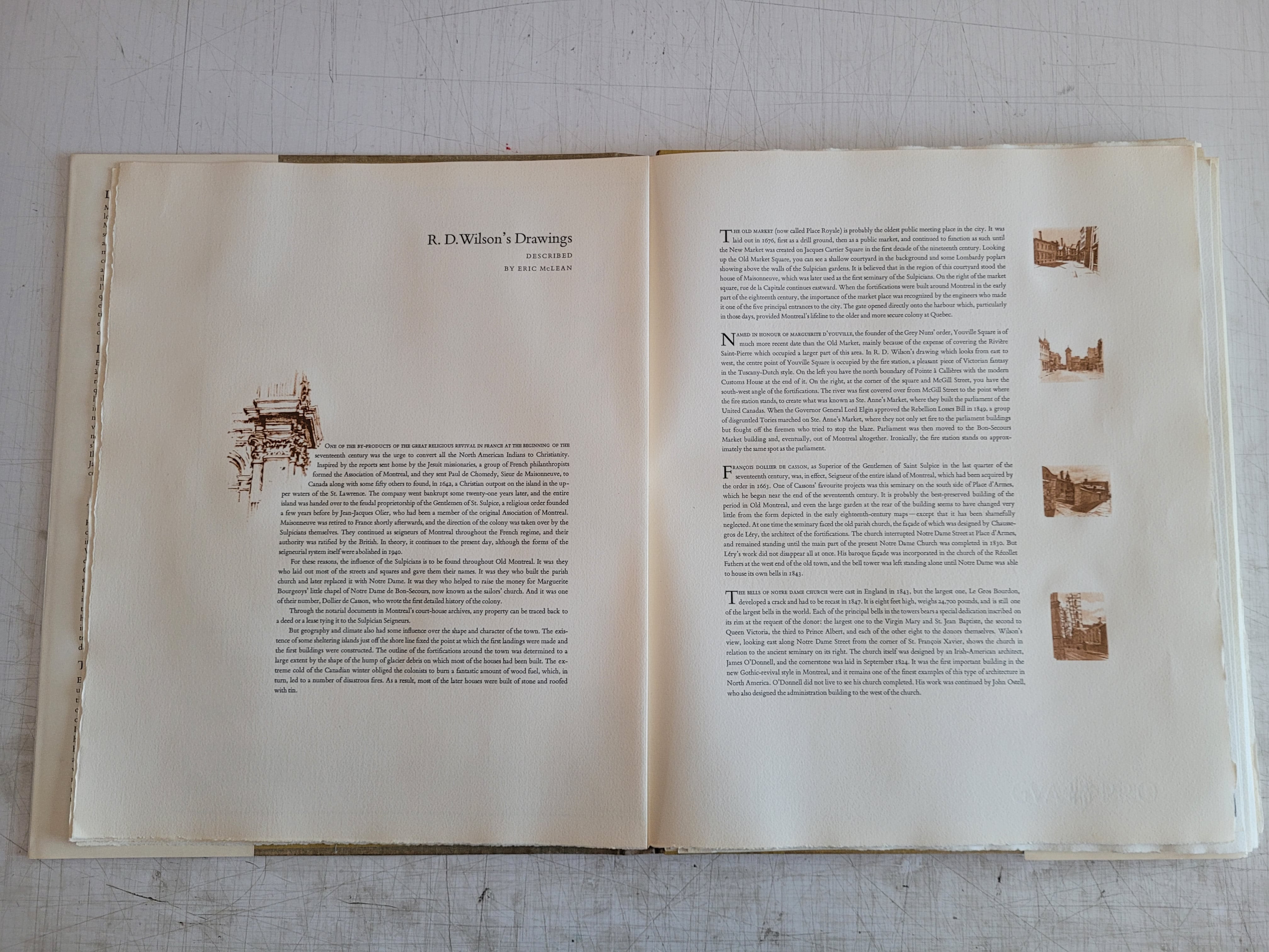 LIVING PAST OF MONTREAL Canadian History Art Drawings by R. D. Wilson ...
