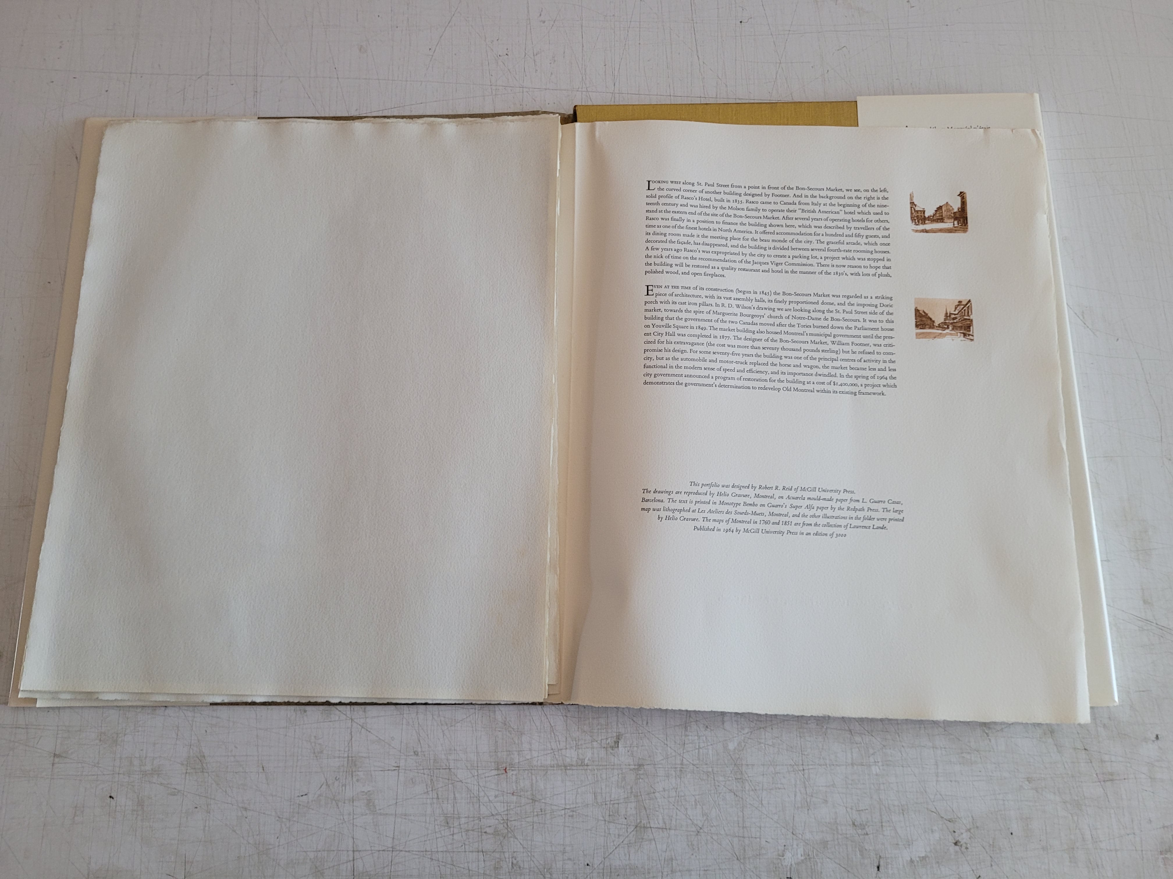 LIVING PAST OF MONTREAL Canadian History Art Drawings by R. D. Wilson ...