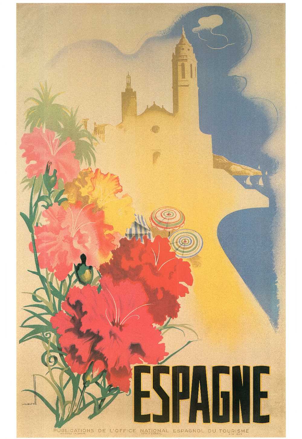 Espagne by Josep Morell - 28 X 40 Inches (Vintage Art Print ...