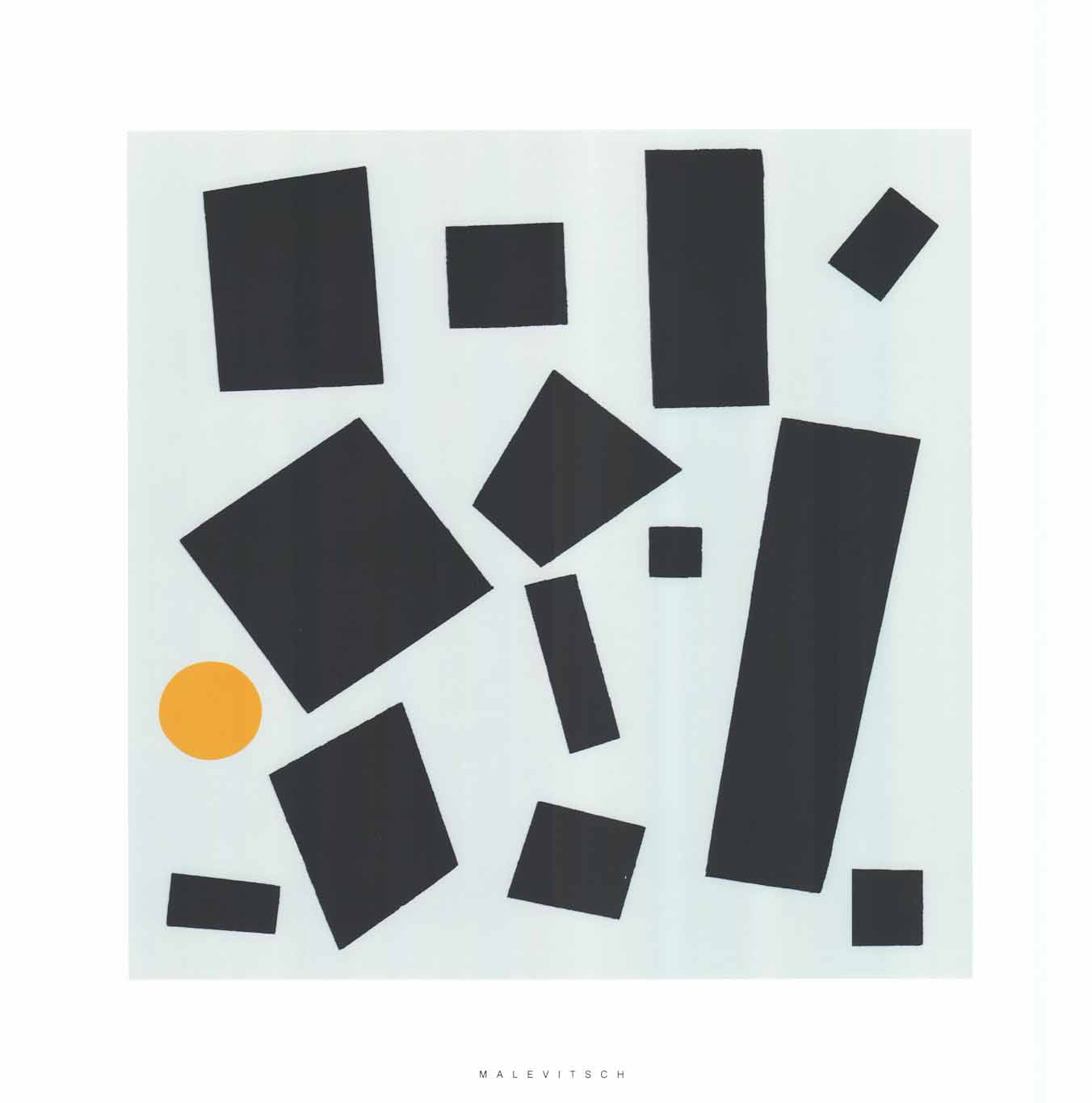Suprematismus, 1915 by Kasimir Malevitch - 27 X 27 Inches (Silkscreen ...