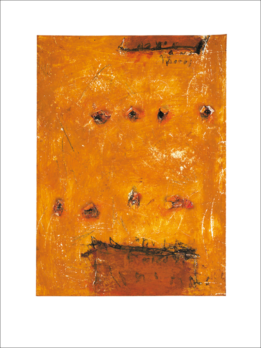 Untitled (Yellow) by Papastamos - 24 X 32 Inches (Watercolour ...