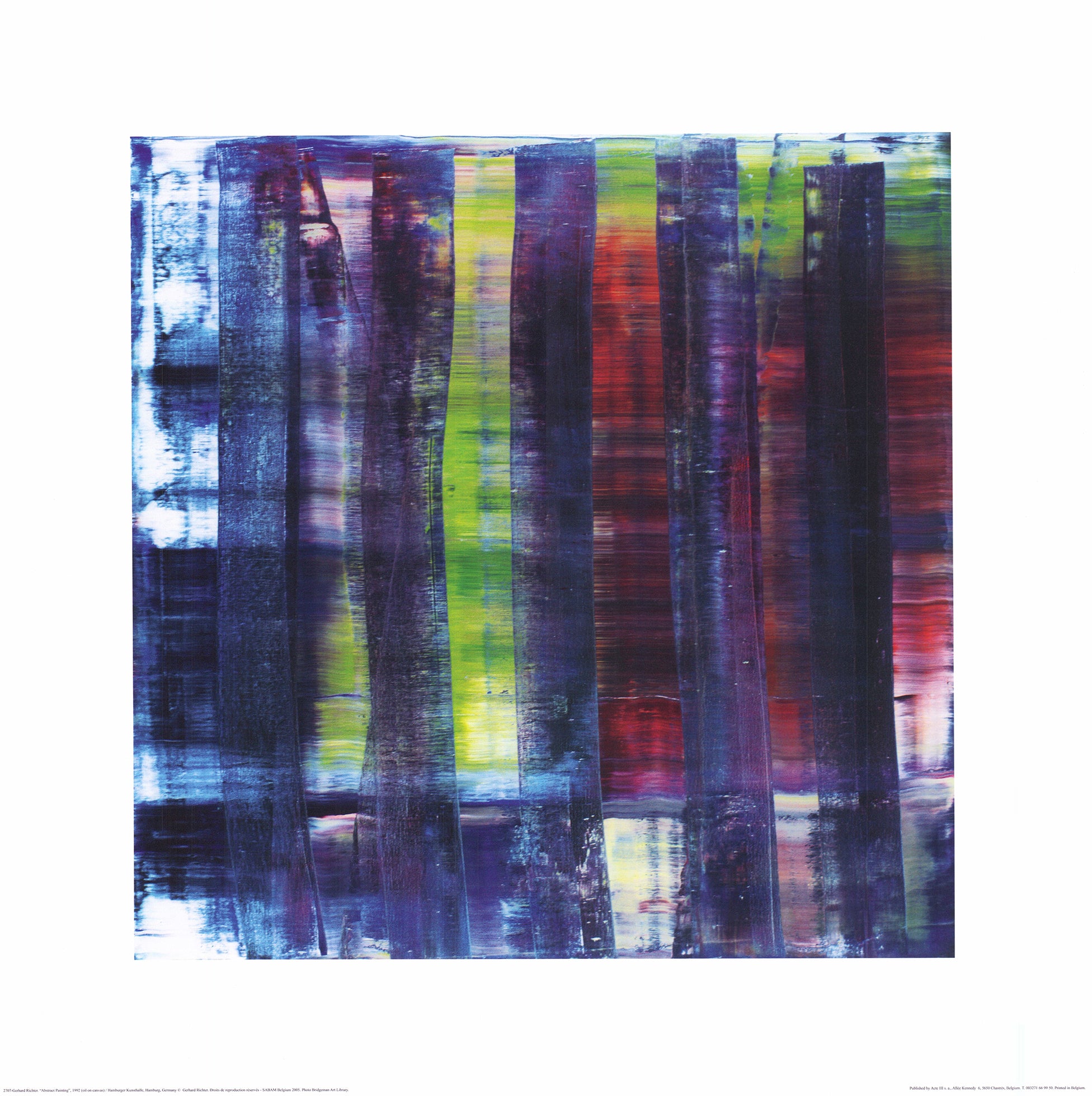 Abstract Painting, 1992 by Gerhard Richter -27X27" (Offset Lithograph ...