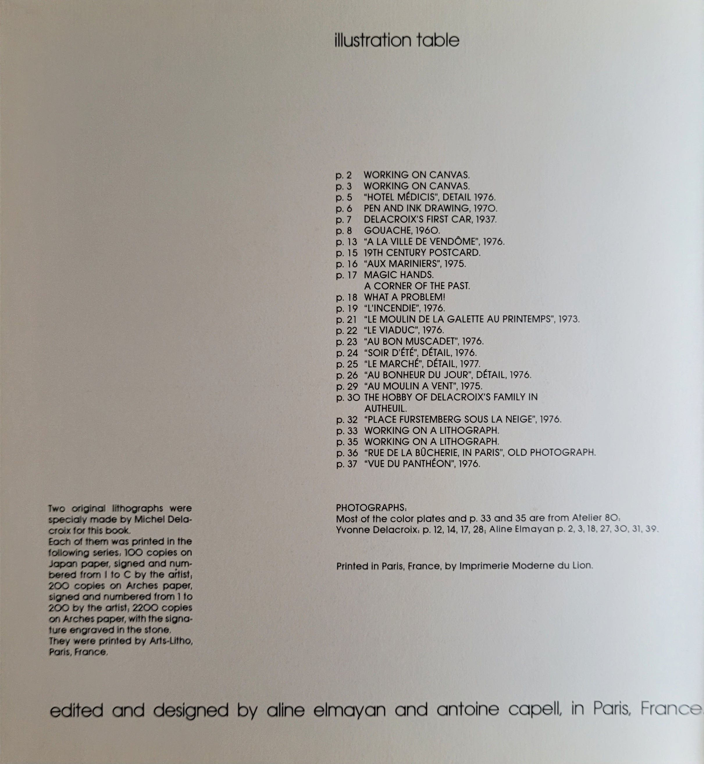 Michel Delacroix Commentary by John Cardi Lublin Graphics (Vintage Har ...