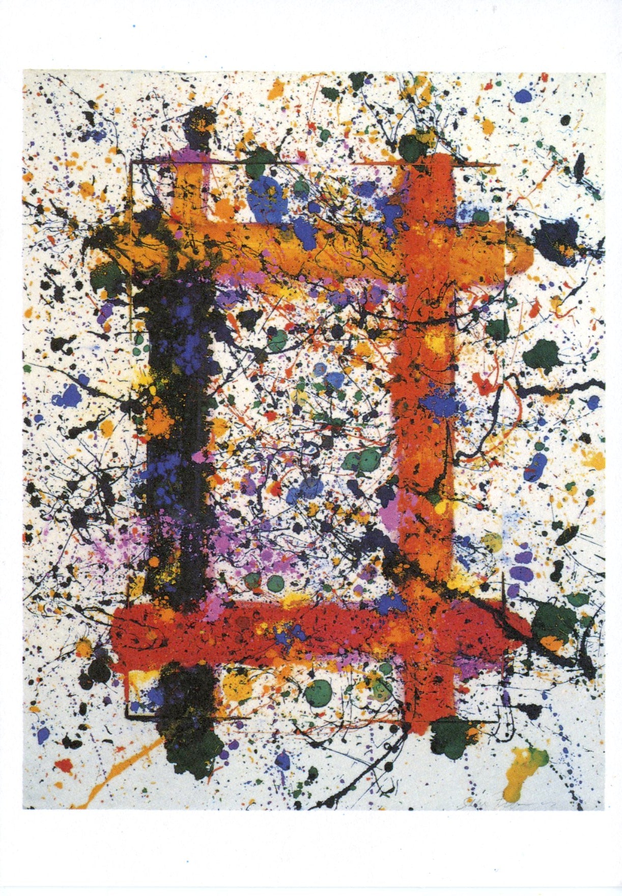 Monotype sur Toile, 1979 by Sam Francis - 4 X 6 Inches (10 Postcards ...