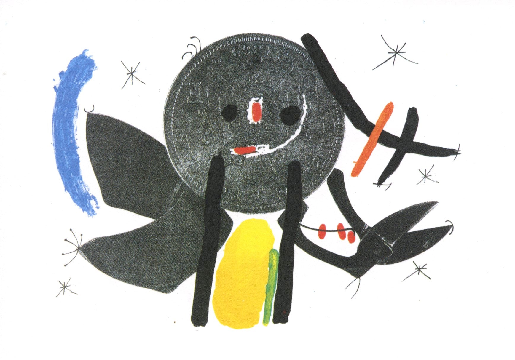 Le croc à phynances IV by Joan Miro - 4 X 6 Inches (10 Postcards ...