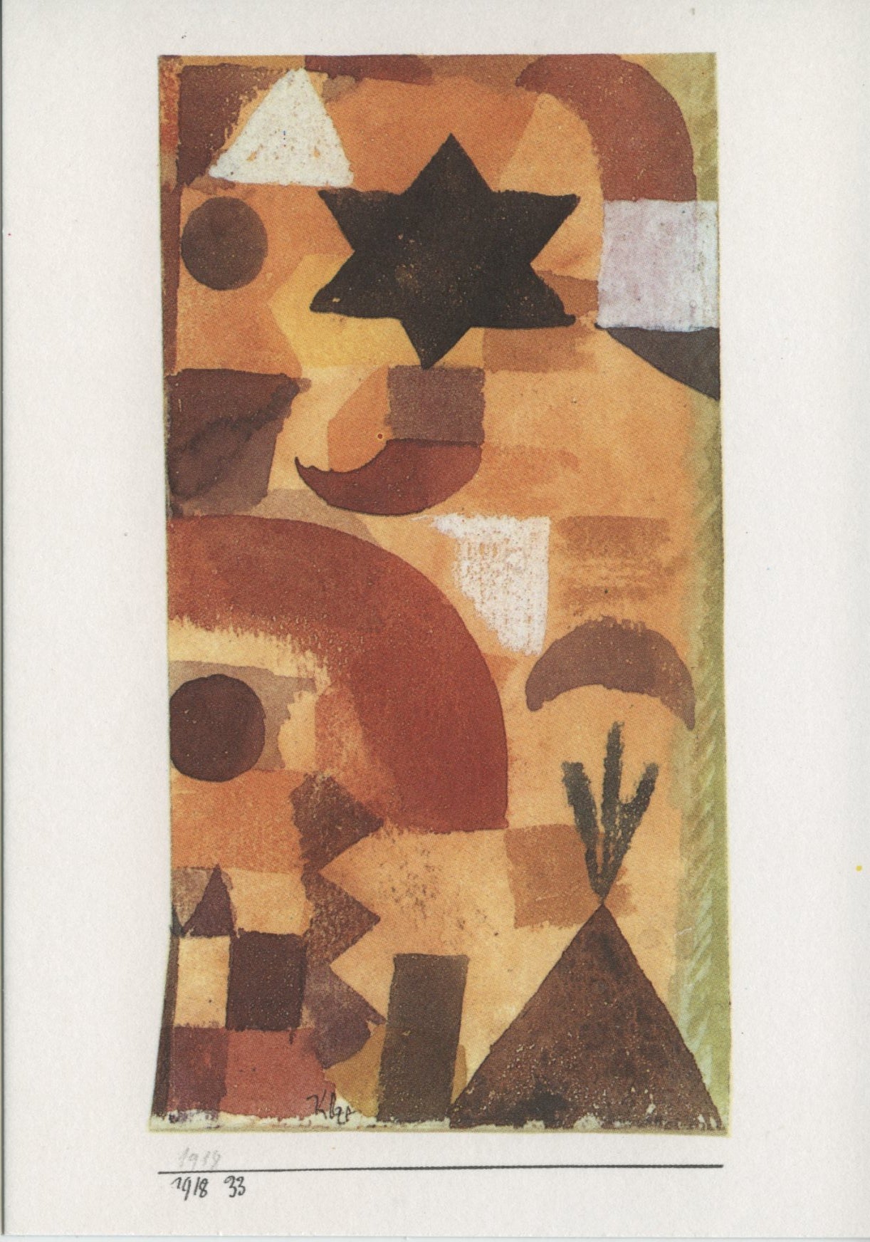 Petite Vignette pour l'Egypte by Paul Klee - 4 X 6 Inches (10 Postcard ...
