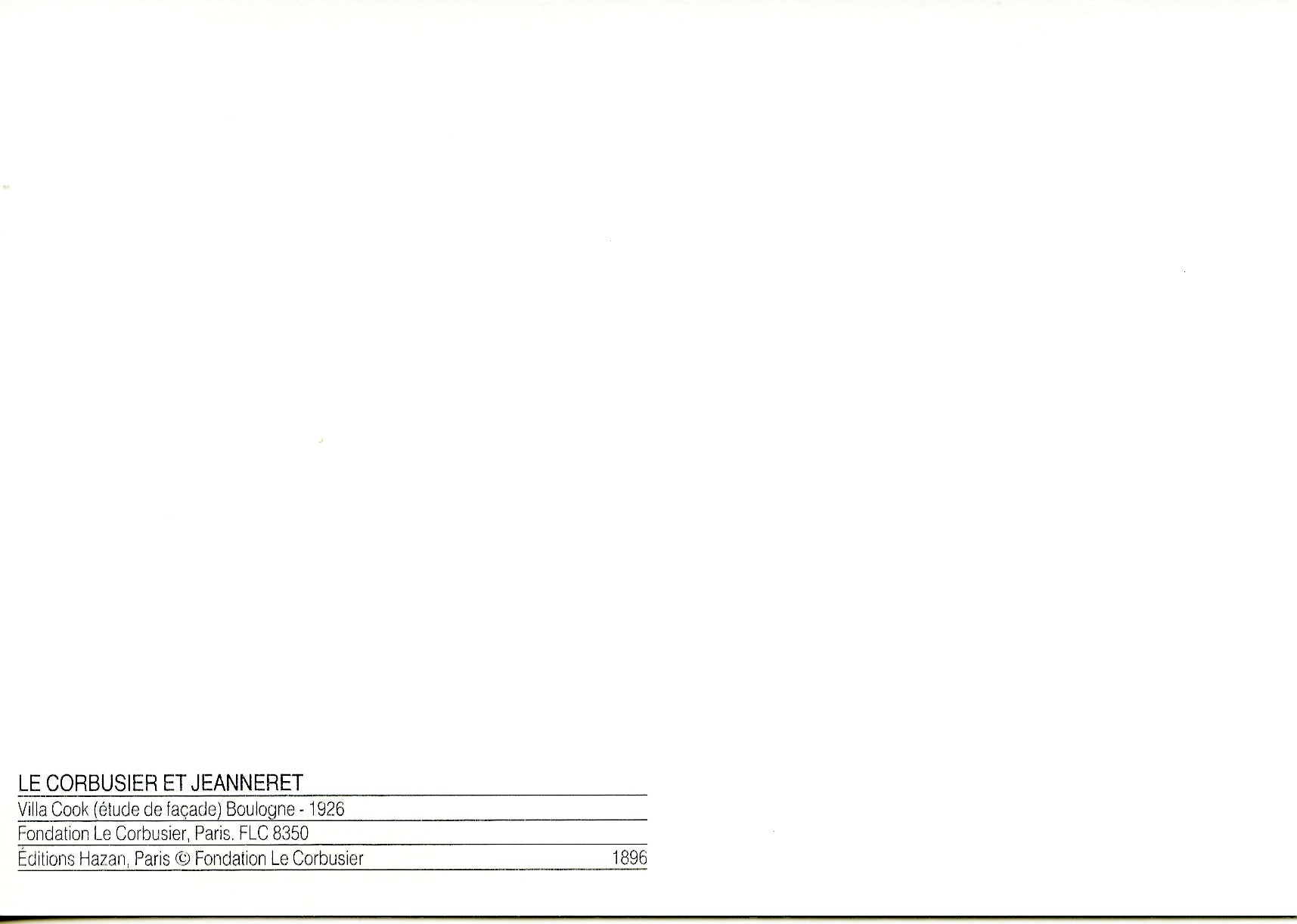 Villa Cook by Le Corbusier et Jeanneret - 4 X 6 Inches (10 Postcards ...