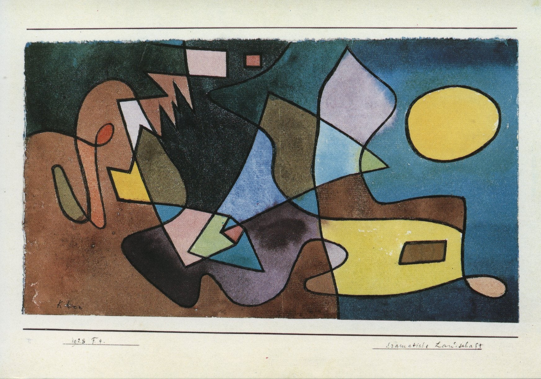 Paysage Dramatique by Paul Klee - 4 X 6 Inches (10 Postcards ...