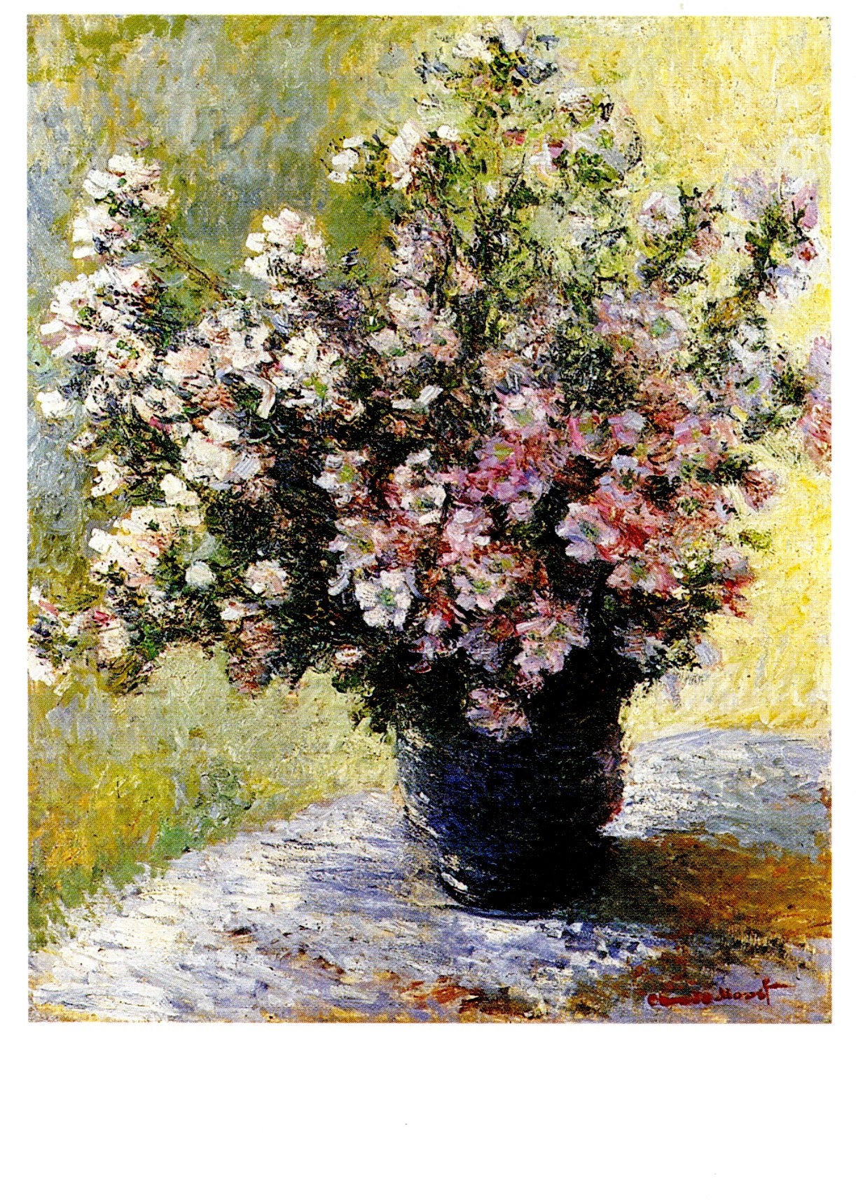 Vase de fleurs by Claude Monet - 4 X 6 Inches (10 Postcards ...