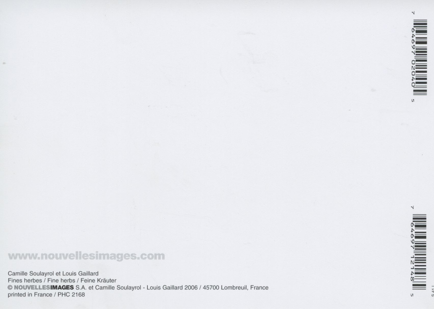 Fines Herbes by Camille Soulayrol et Louis Gaillard - 4 X 6 Inches (10 ...