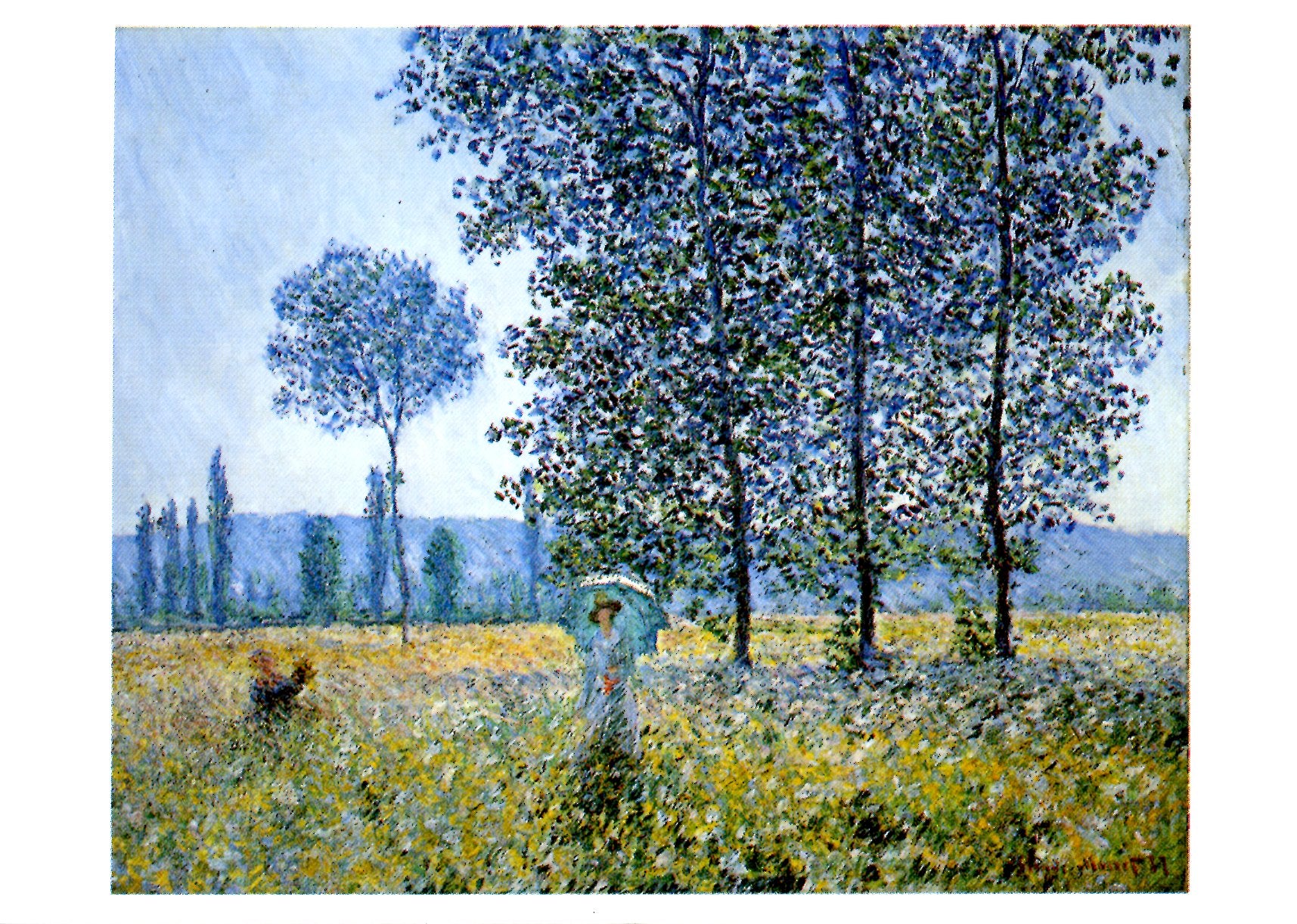 Sous les peupliers, 1887 by Claude Monet - 4 X 6 Inches (10 Postcards ...