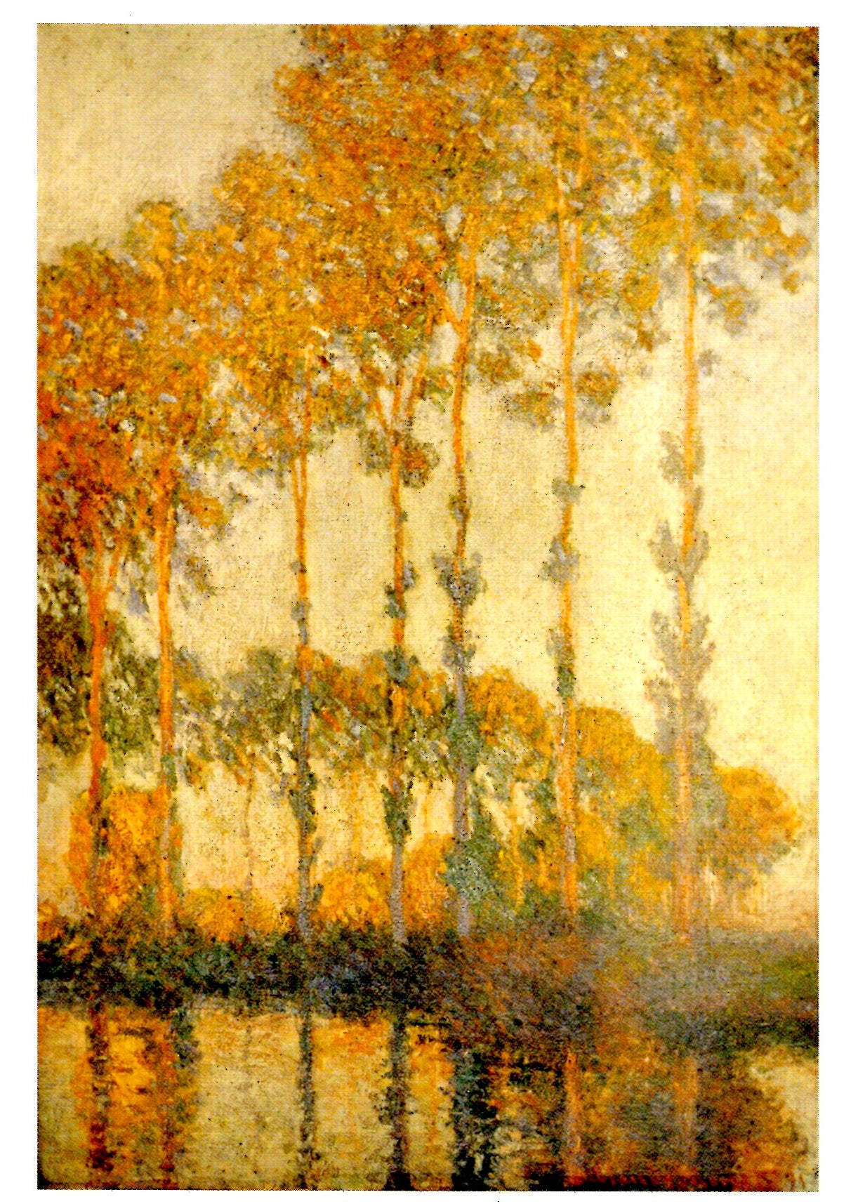 Peupliers au bord de l'Epte, 1891 by Claude Monet - 4 X 6 Inches (10 P ...