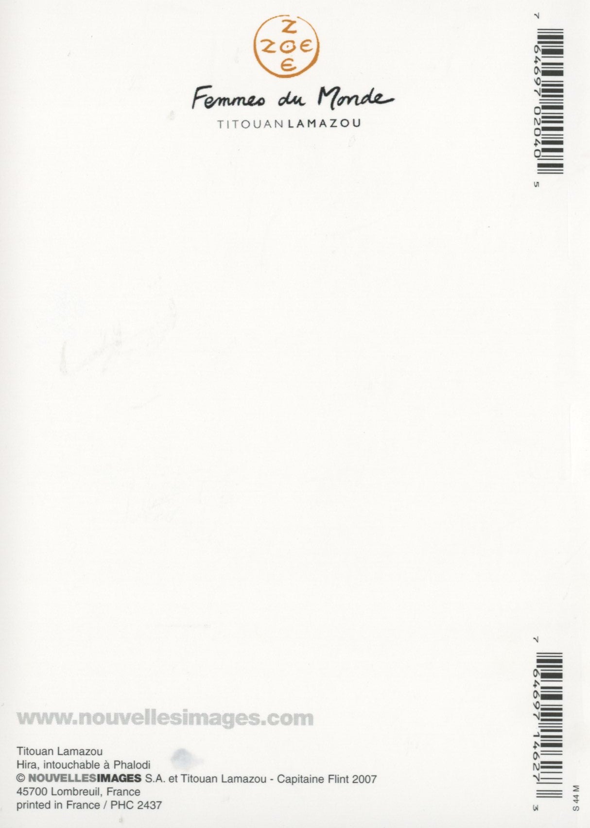 Hira, Intouchable à Phalodi by Titouan Lamazou - 4 X 6 Inches (10 Post ...