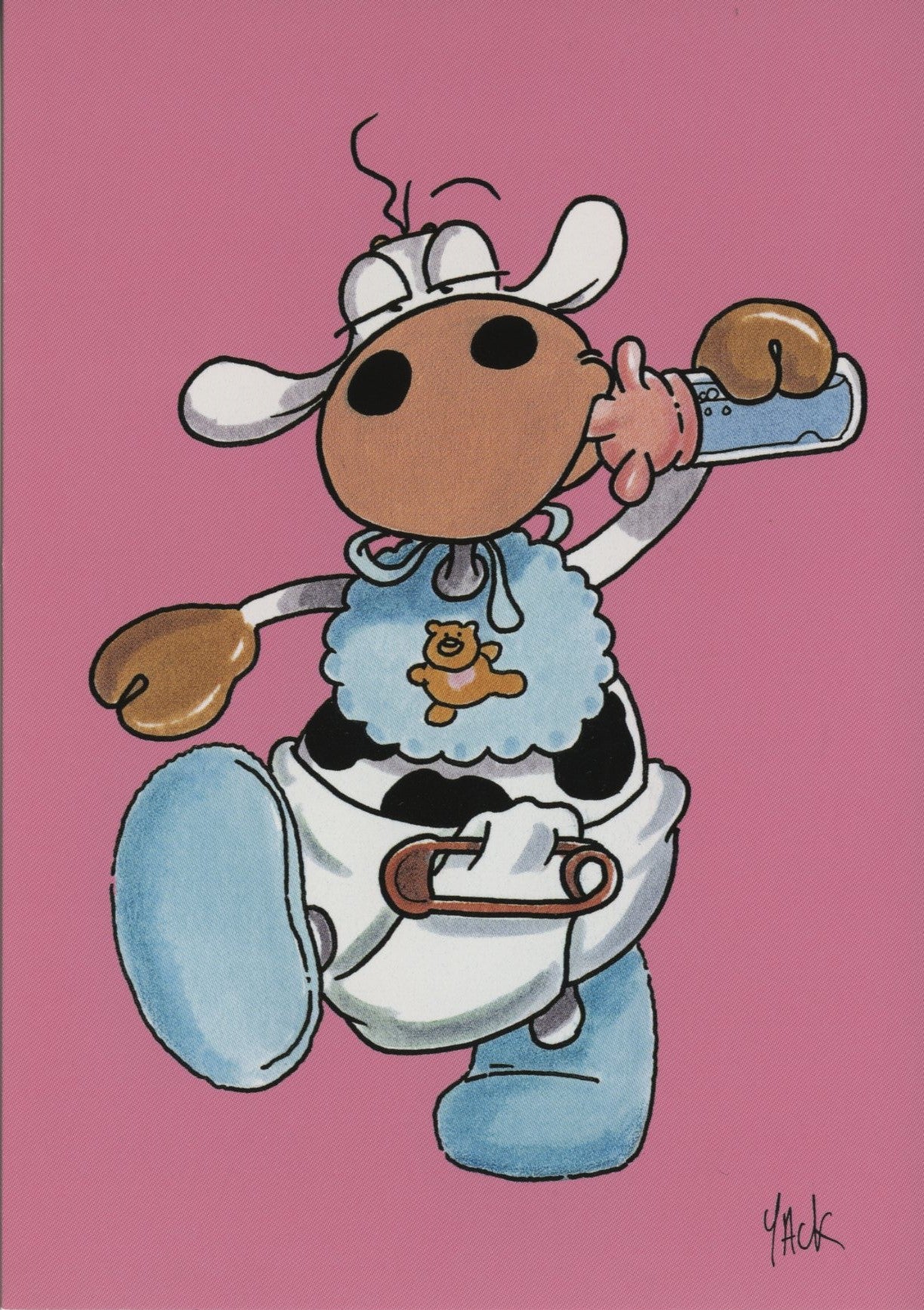 Bébé Vache by Yack - 4 X 6 Inches (10 Postcards) – Artistica Fine Art