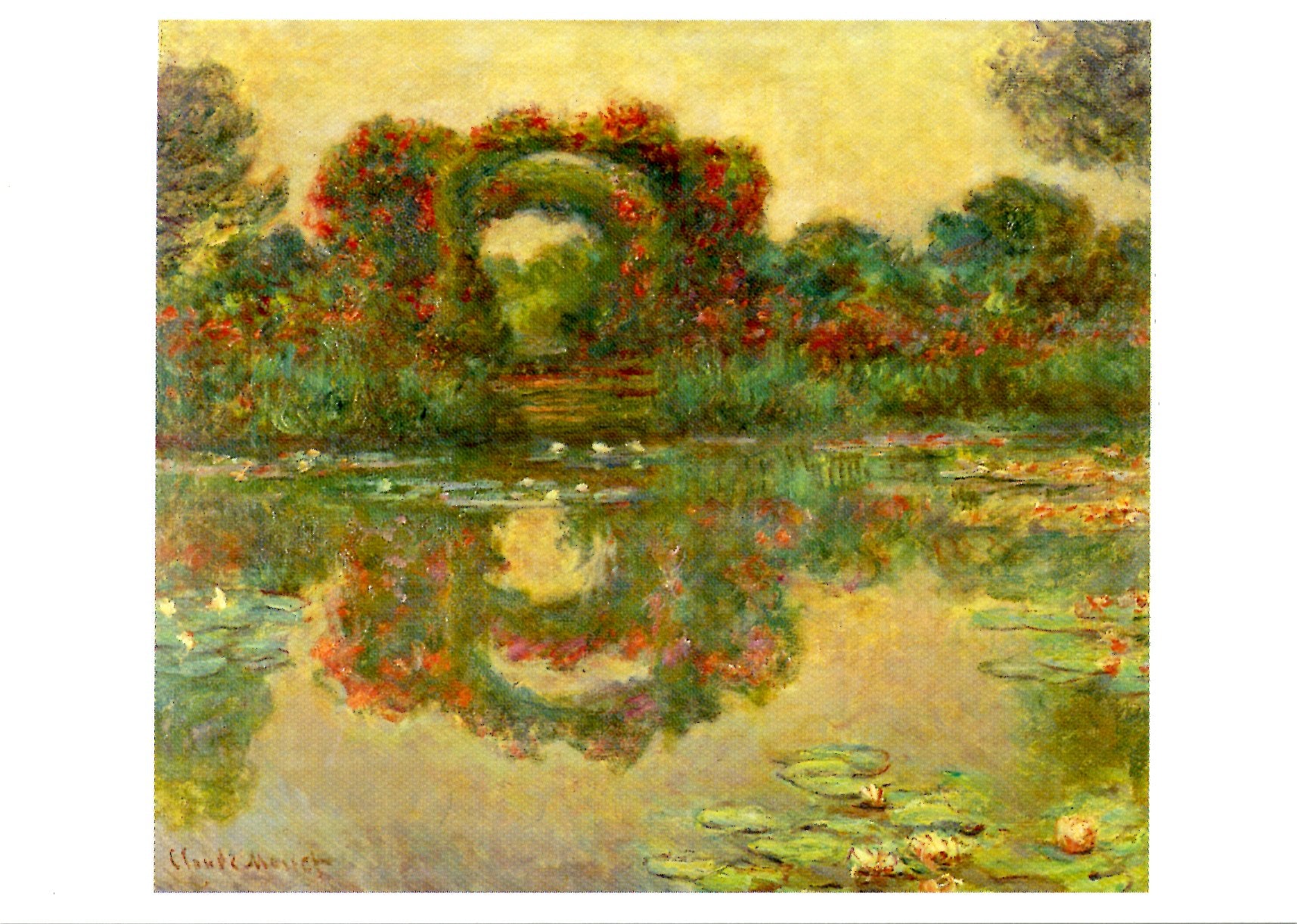 Les Arceaux fleuris, 1913 by Claude Monet - 4 X 6 Inches (10 Postcards ...