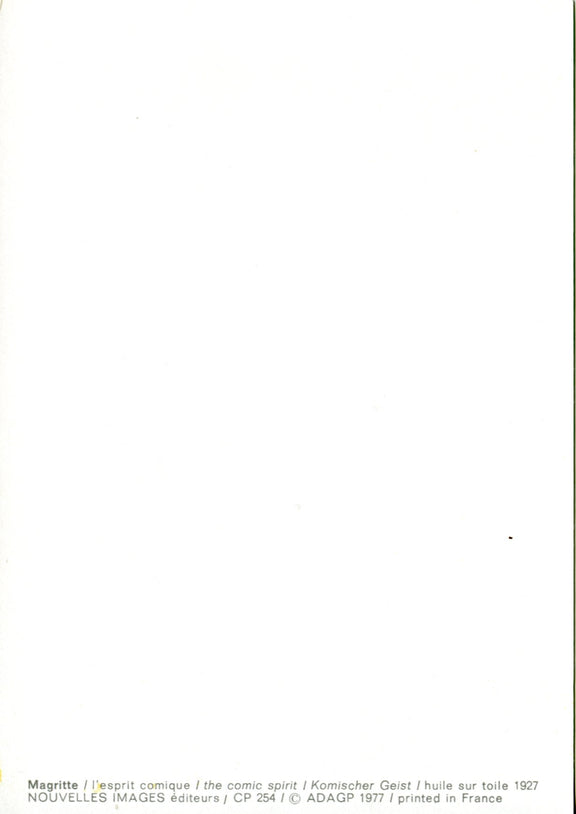 The Comic Spirit, 1927 by René Magritte - 4 X 6 Inches (10 Postcards ...