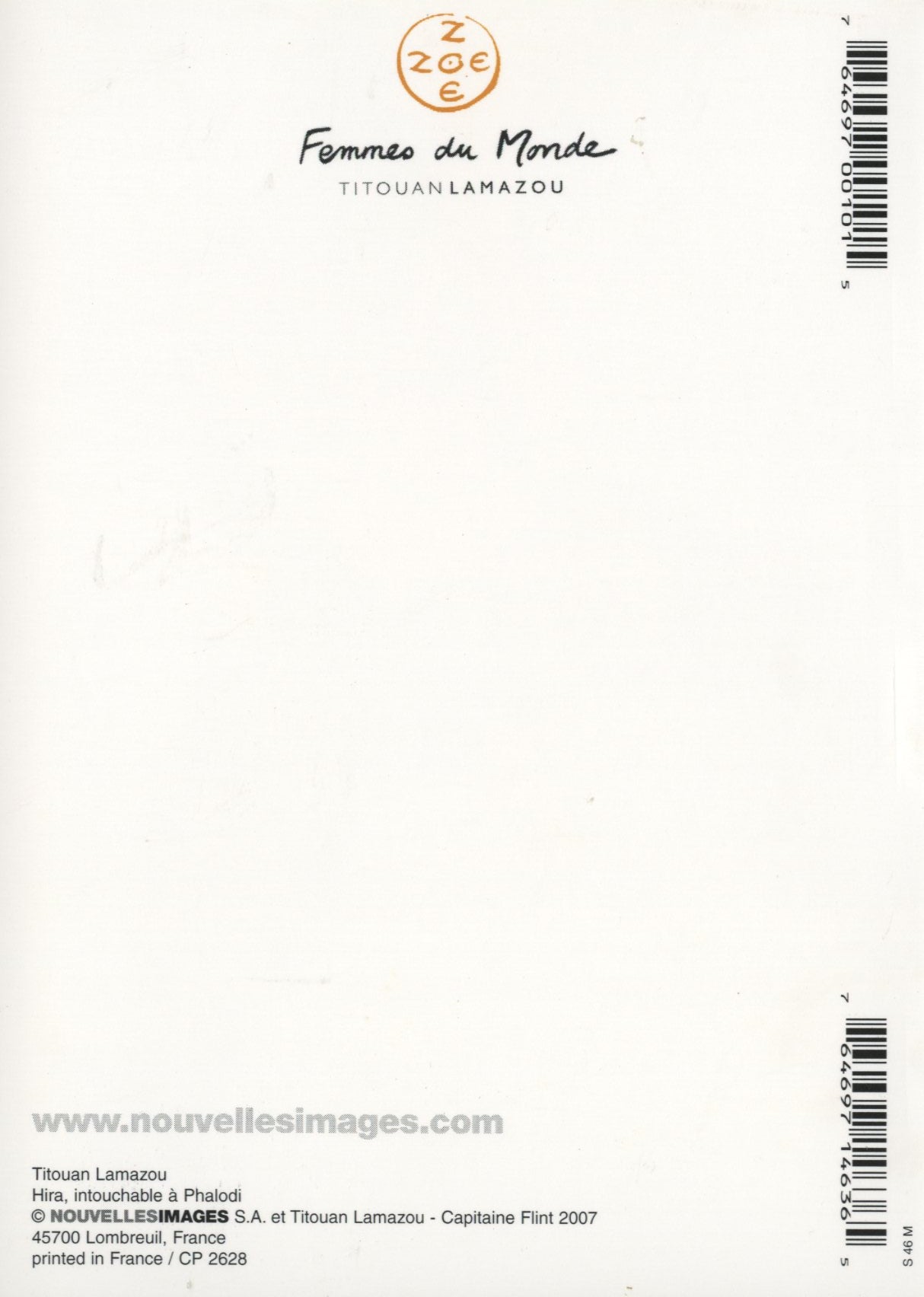 Hira, Intouchable à Phalodi by Titouan Lamazou - 4 X 6 Inches (10 Post ...