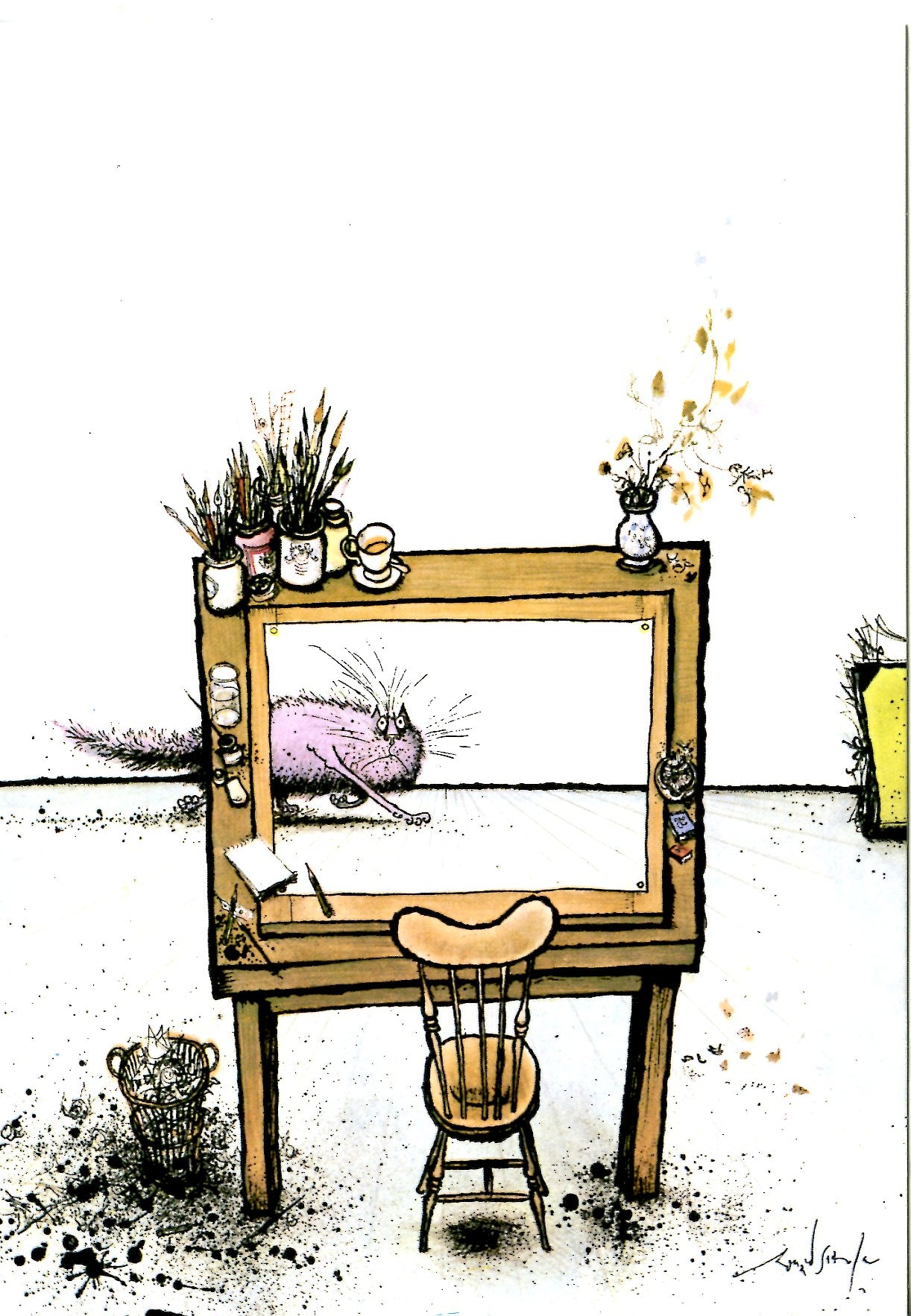 Le Modèle by Ronald Searle - 4 X 6 Inches (10 Postcards) – Artistica ...