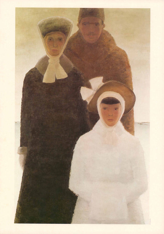 The Visit, 1967 by Jean-Paul Lemieux - 11 X 16 Inches (Lithograph Prin ...