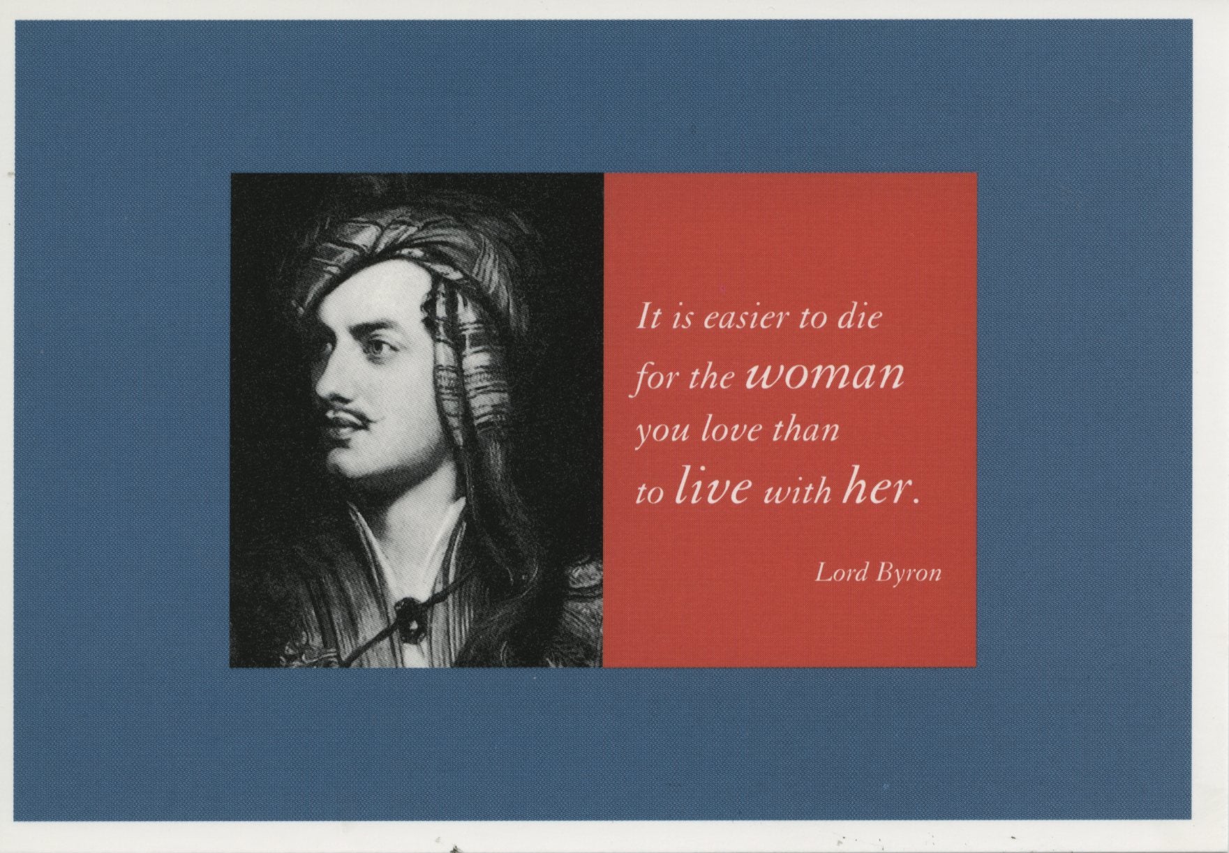 Portrait de Lord Byron en Costume Oriental by Phillips - 4 X 6 Inches ...