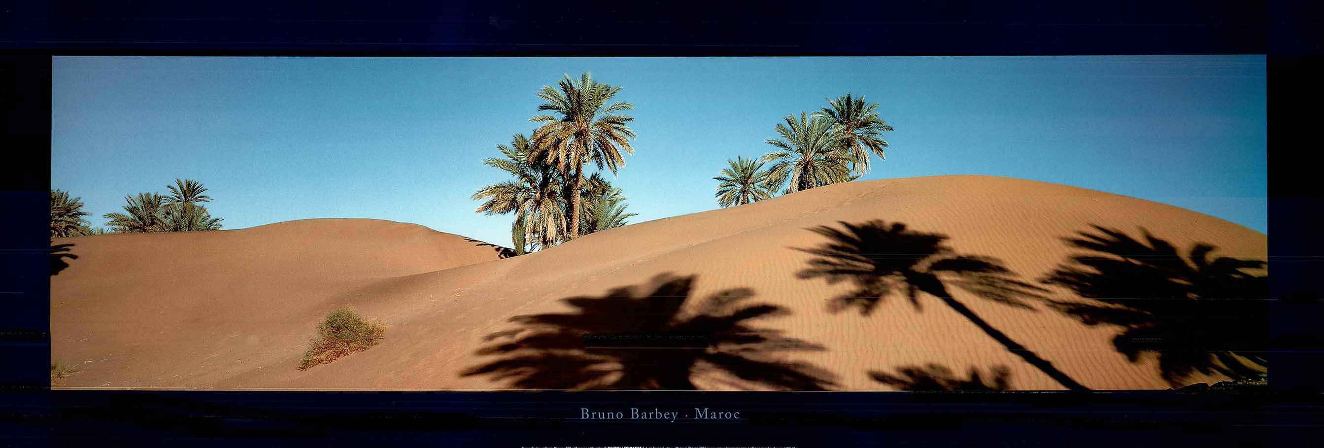 Oasis, Morocco, 1998 by Bruno Barbay -13X38 Inches (Offset Lithograph ...