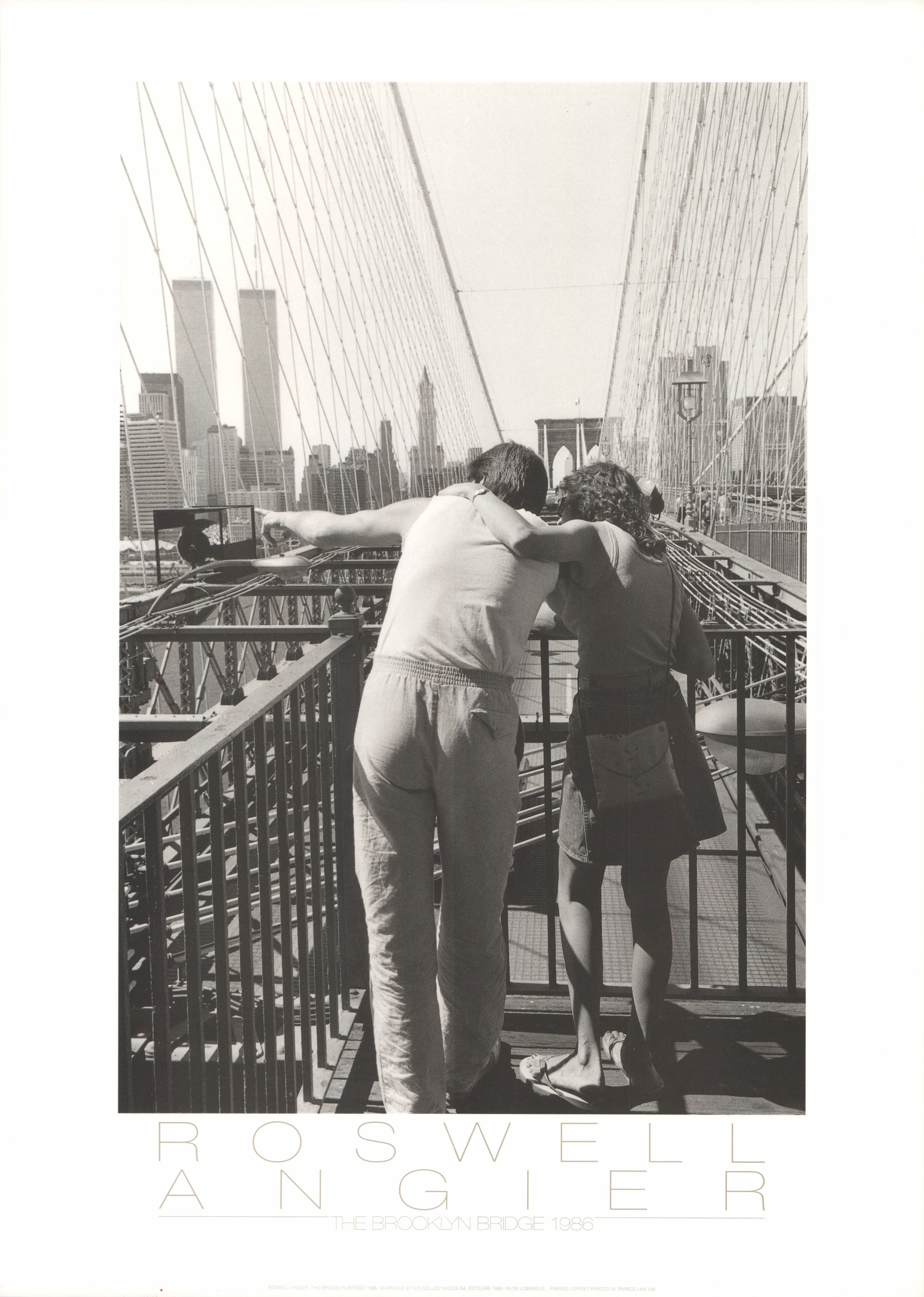 The Brooklyn Bridge, 1986 by Roswell Angier - 20 X 28 Inches (Art Prin ...