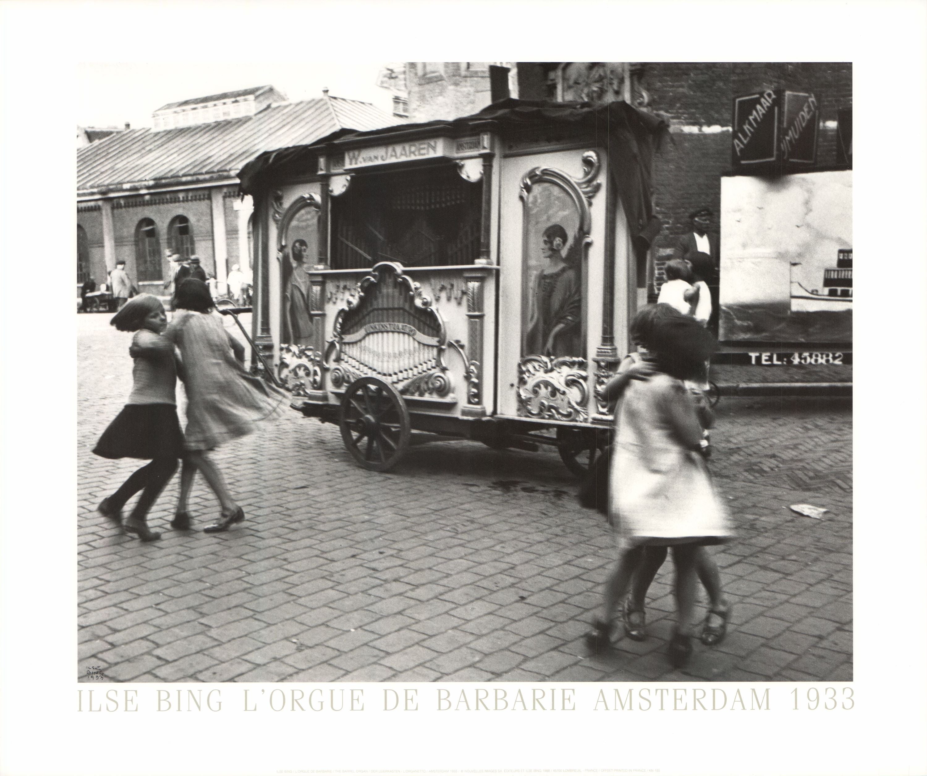 The Barrel Organ, 1933 by Ilse Bing - 20 X 24 Inches (Art Print ...