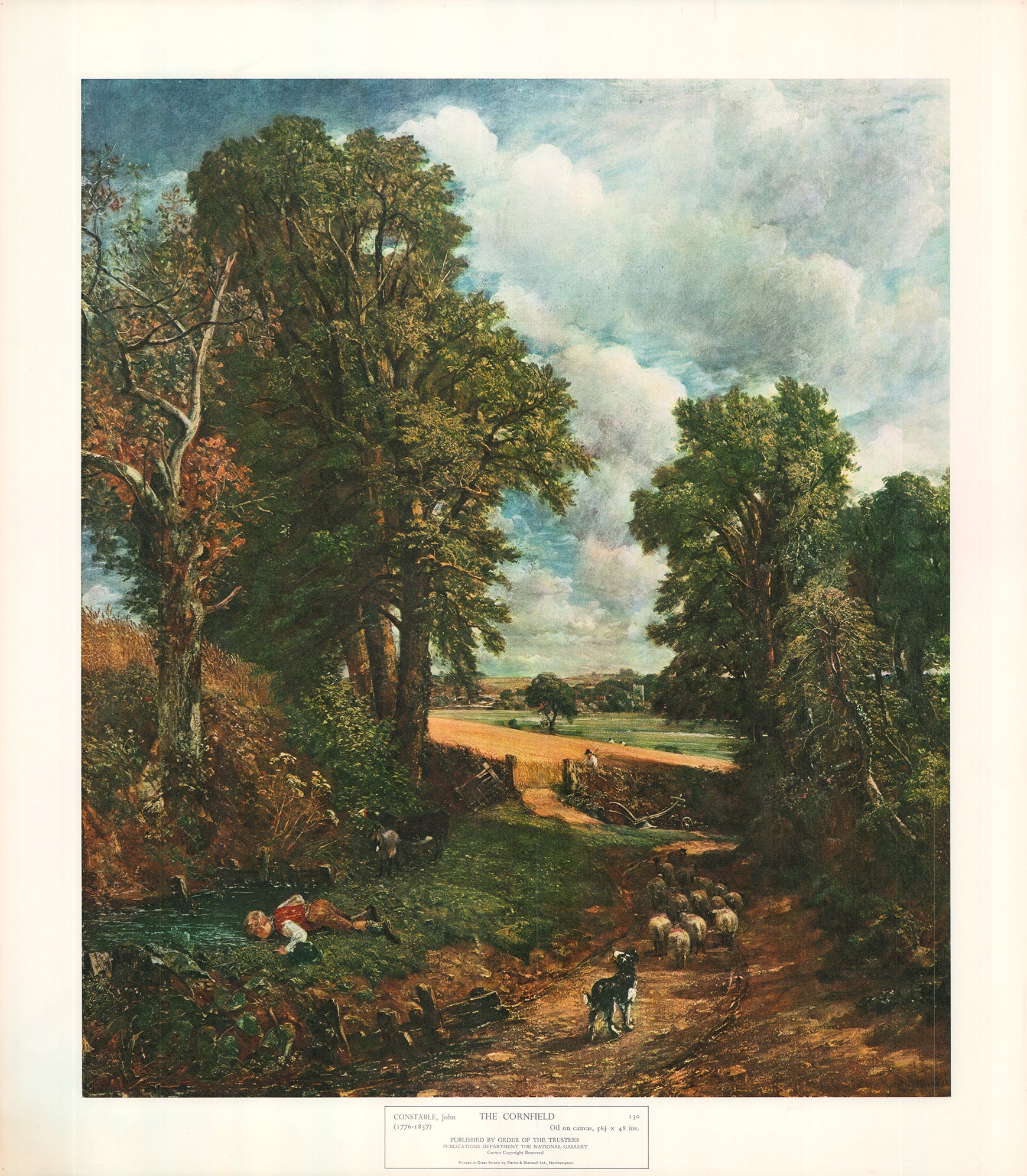 The Cornfield by John Constable - 25 X 28 Inches (Art Print ...
