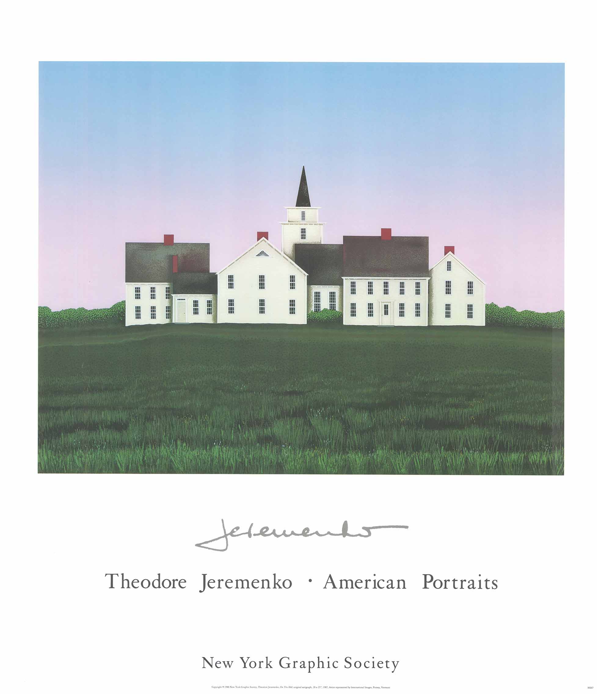On the Hill by Theodore Jeremenko - 28 X 32 Inches (Art Print ...