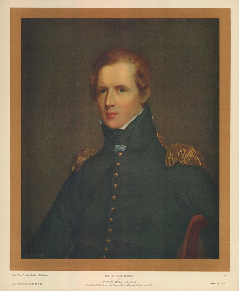 Major John Biddle by Thomas Sully - 11 X 14 Inches (Art Print ...