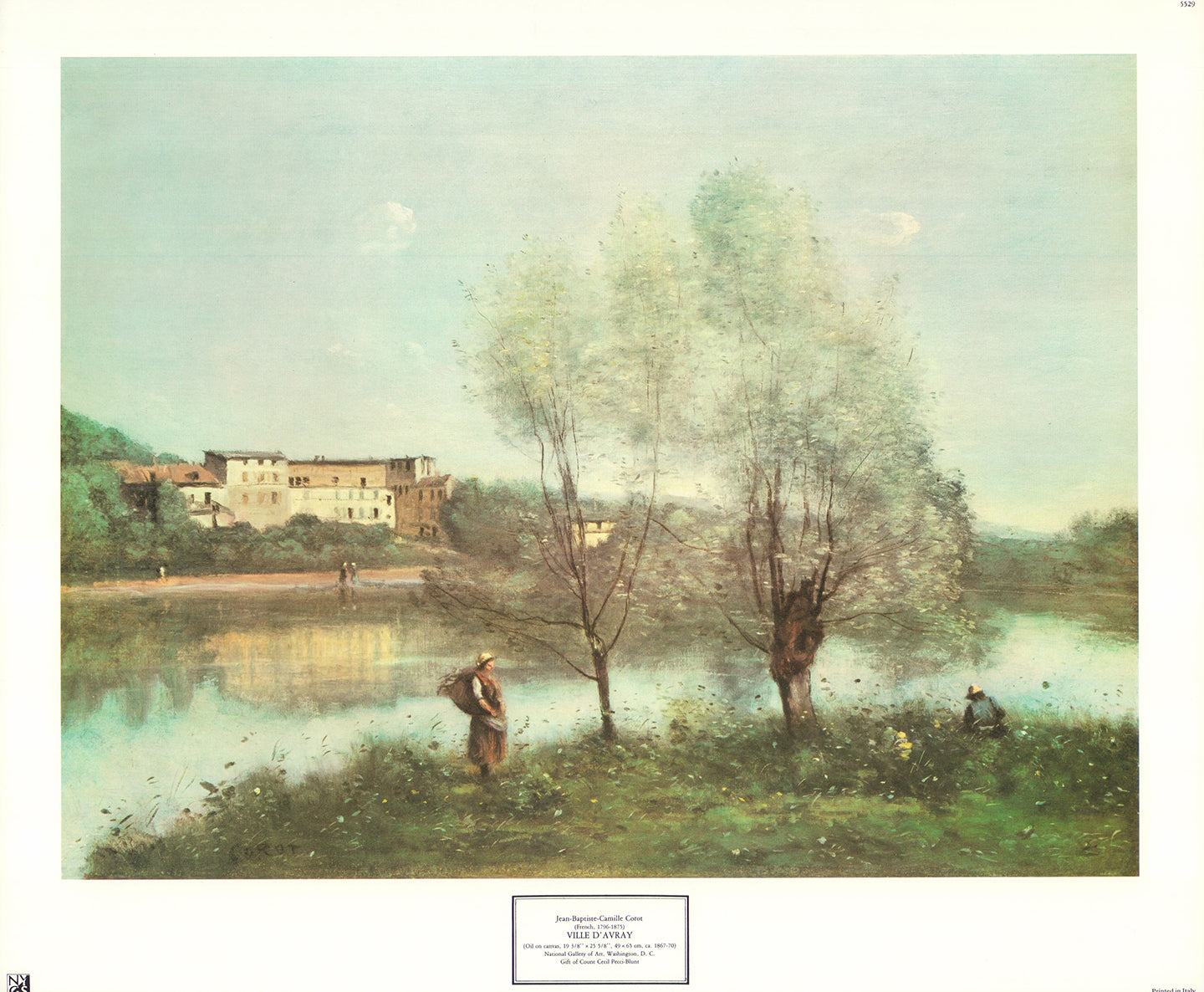 Ville d Avray by Jean-Baptiste Camille Corot - 17 X 20 Inches (Art Pri ...