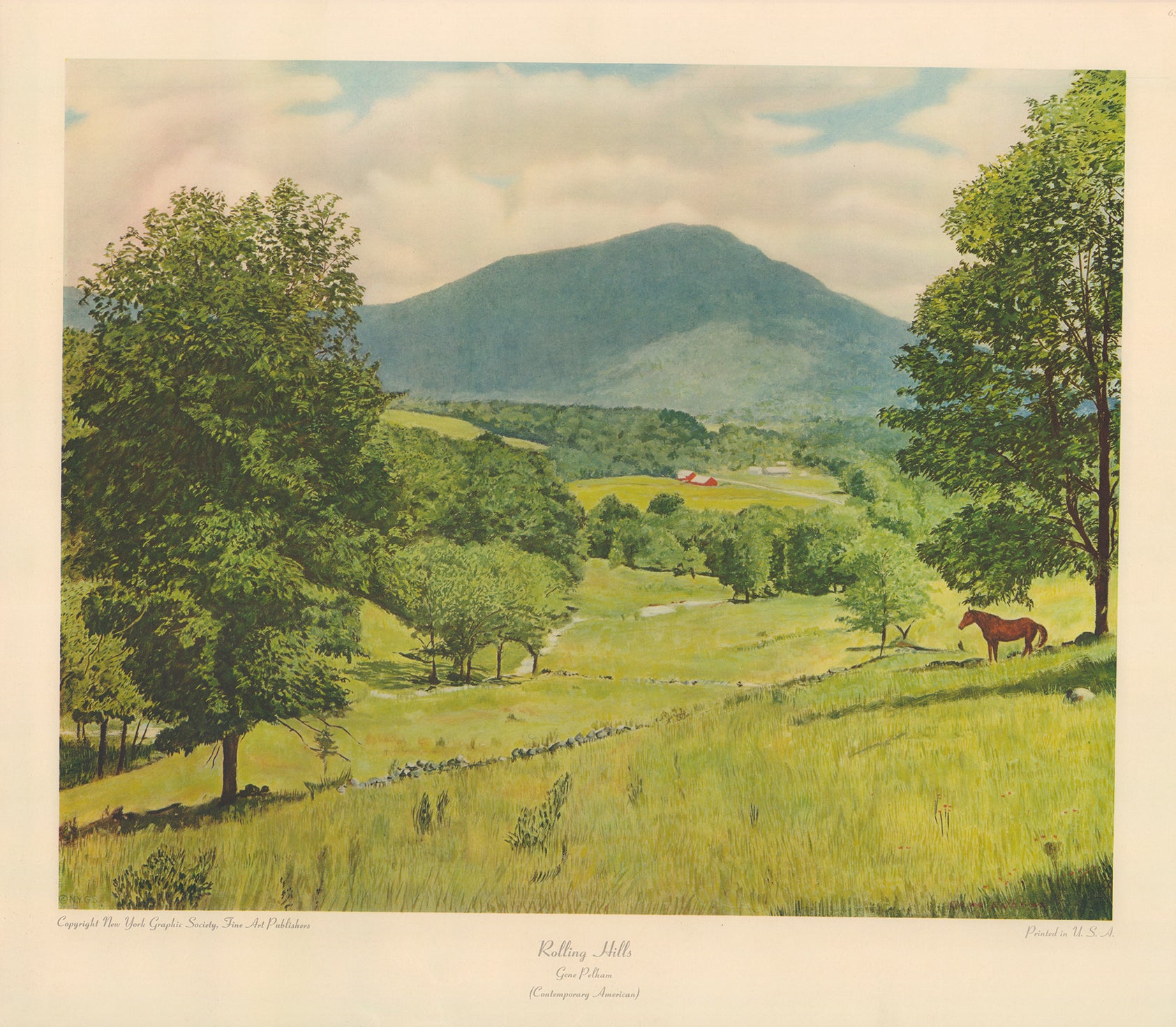 Rolling Hills by Gene Pelham - 21 X 24 Inches (Art Print) – Artistica ...