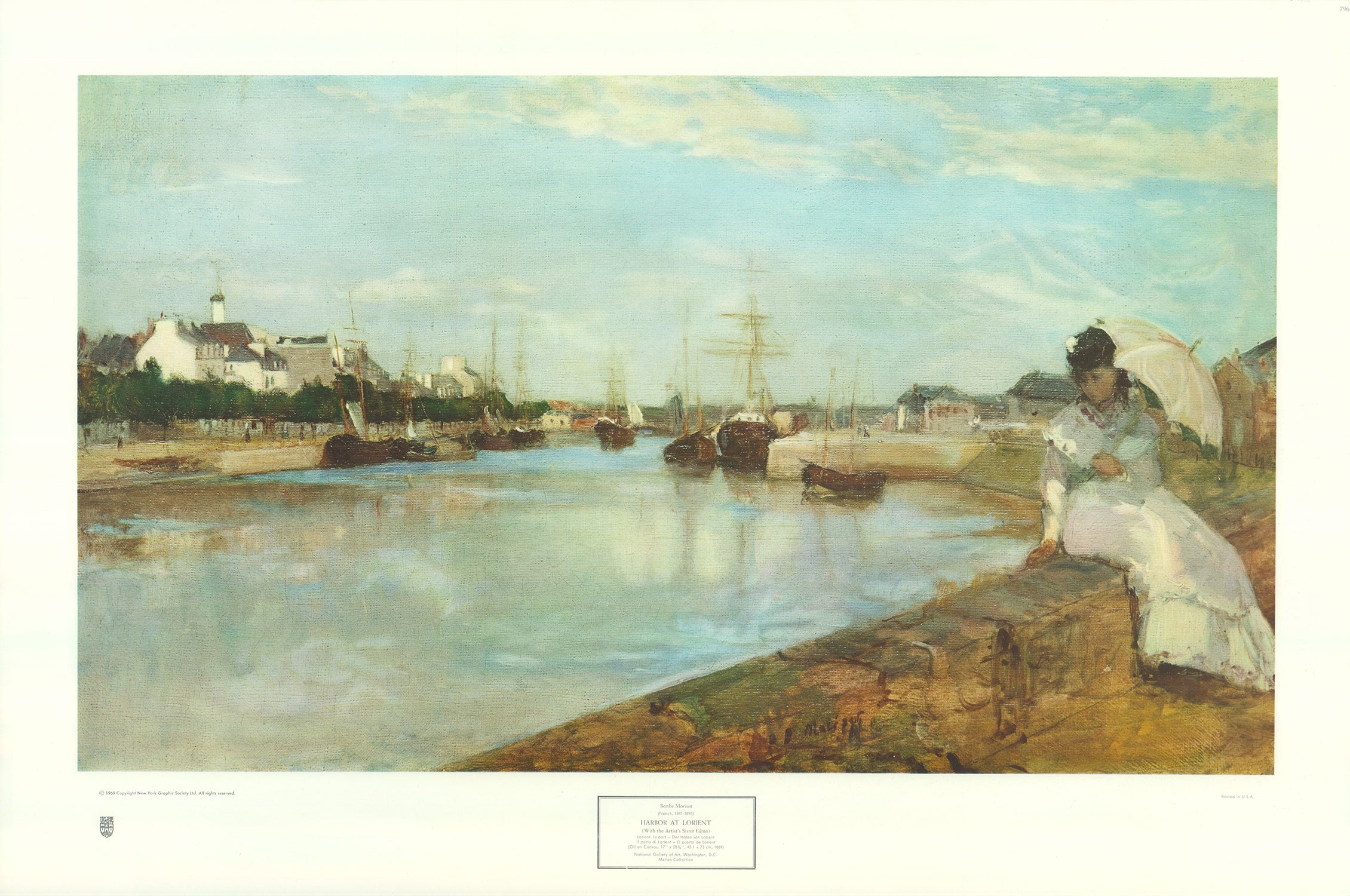 Harbour at Lorient 1869 by Berthe Morisot - 21 X 32 Inches (Art Print ...