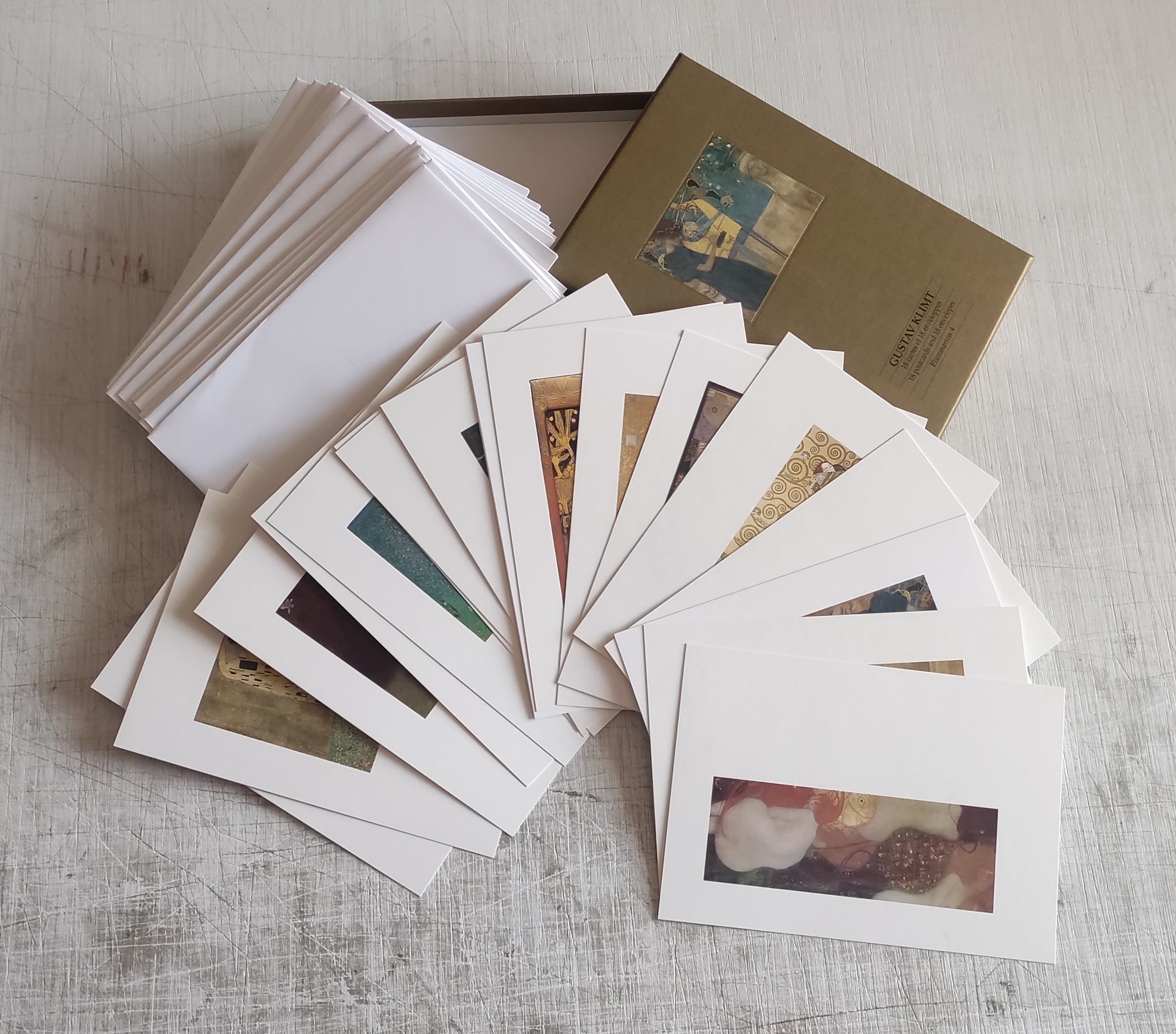 Gustav Klimt - 18 Postcards and Envelopes (Postcard box) – Artistica ...