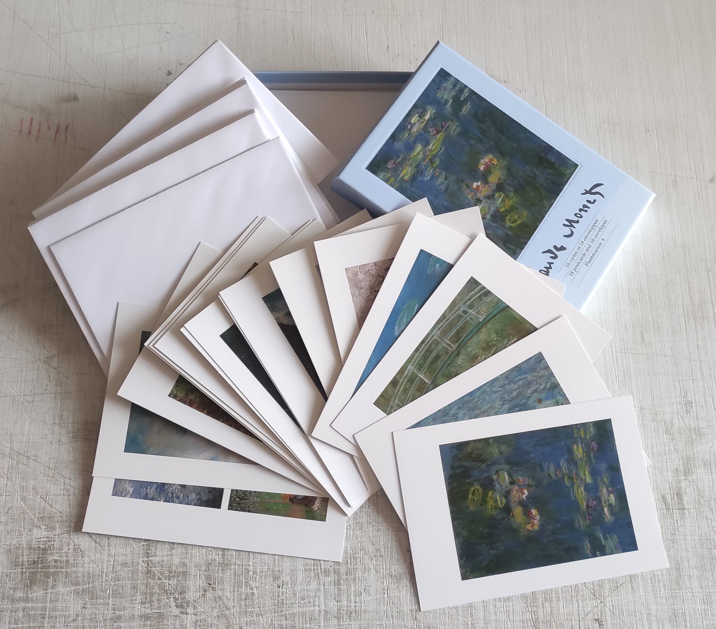 Claude Monet - 18 Postcards and Envelopes (Postcard box) – Artistica ...