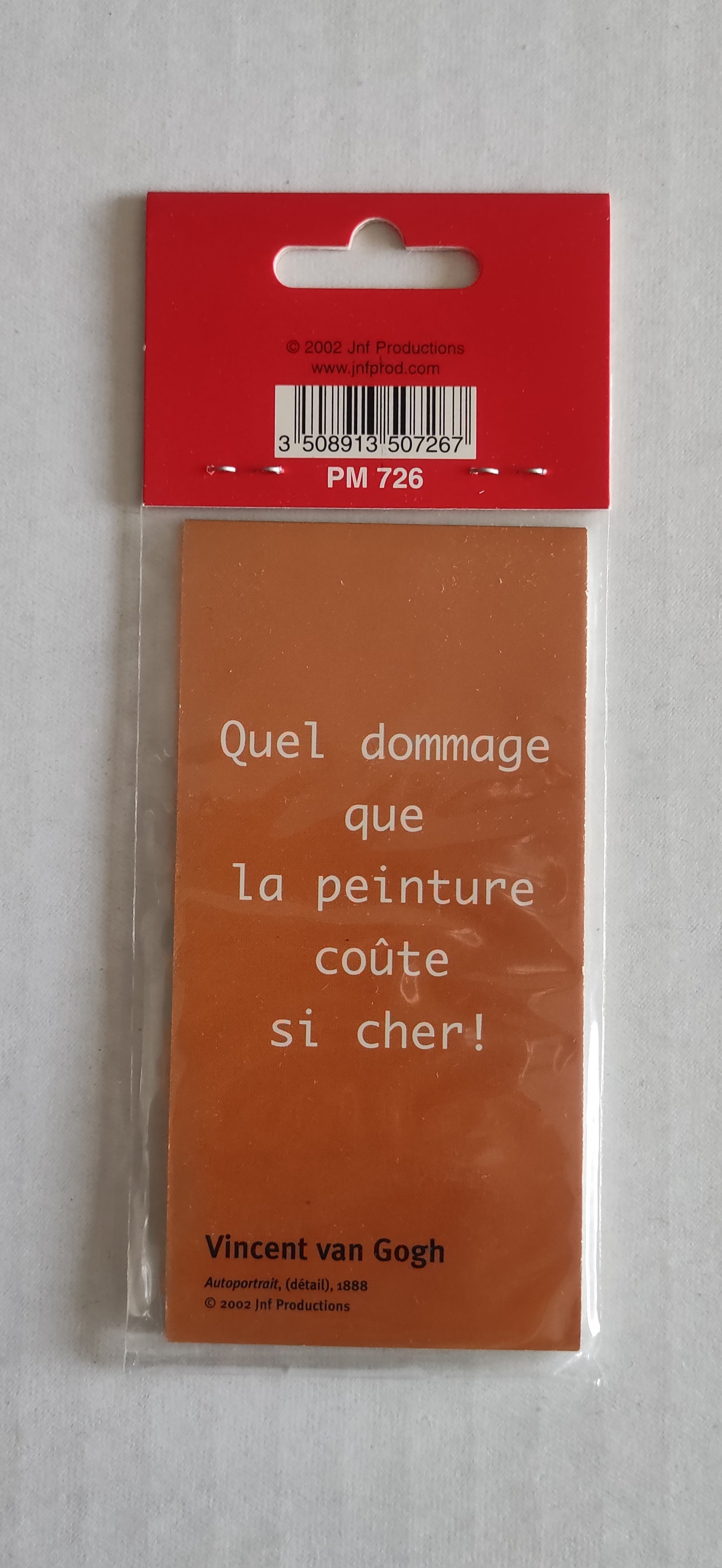 Self-Portrait, 1888 by Vincent van Gogh (Bookmark) – Artistica Fine Art